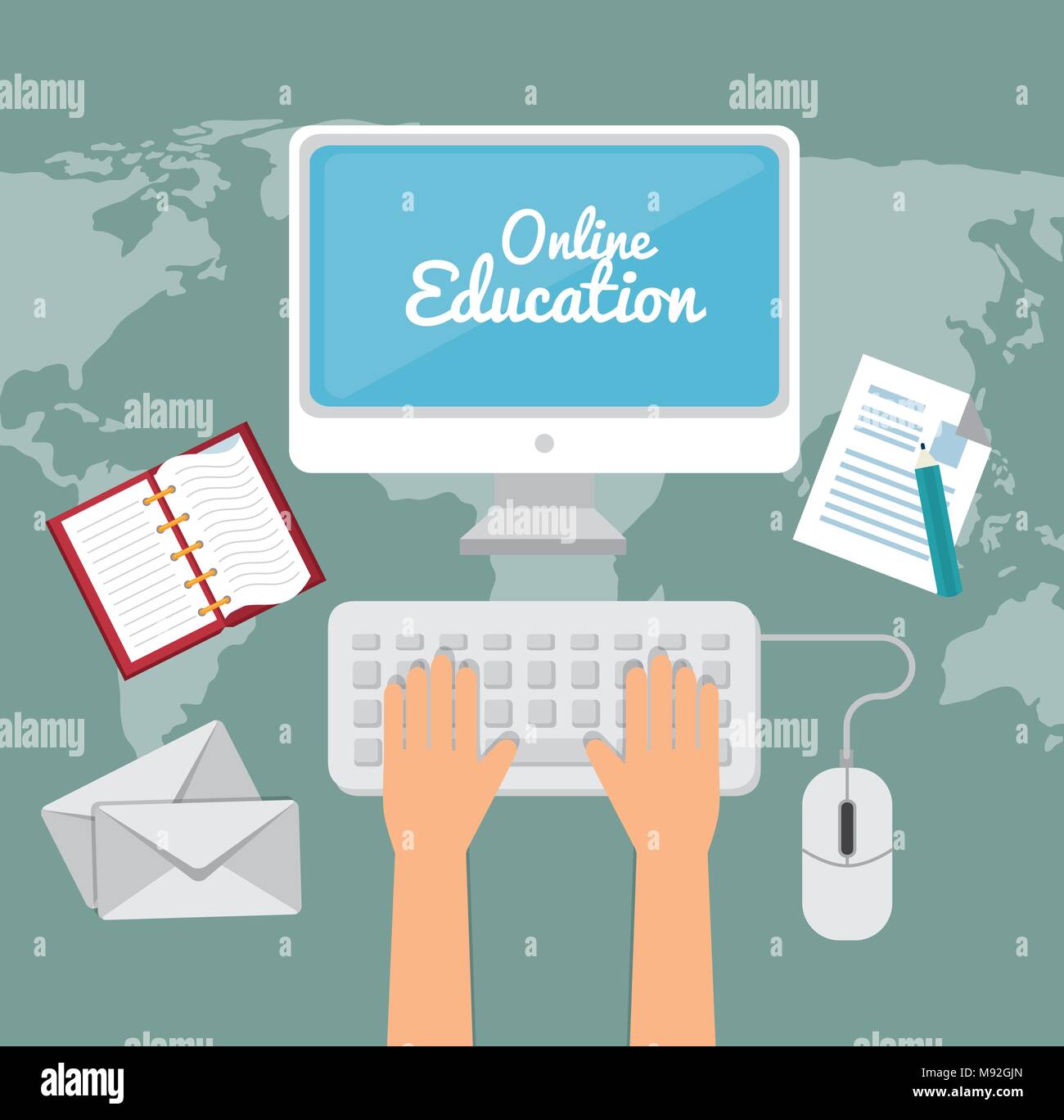 eLearning and education Stock Vector Image & Art - Alamy