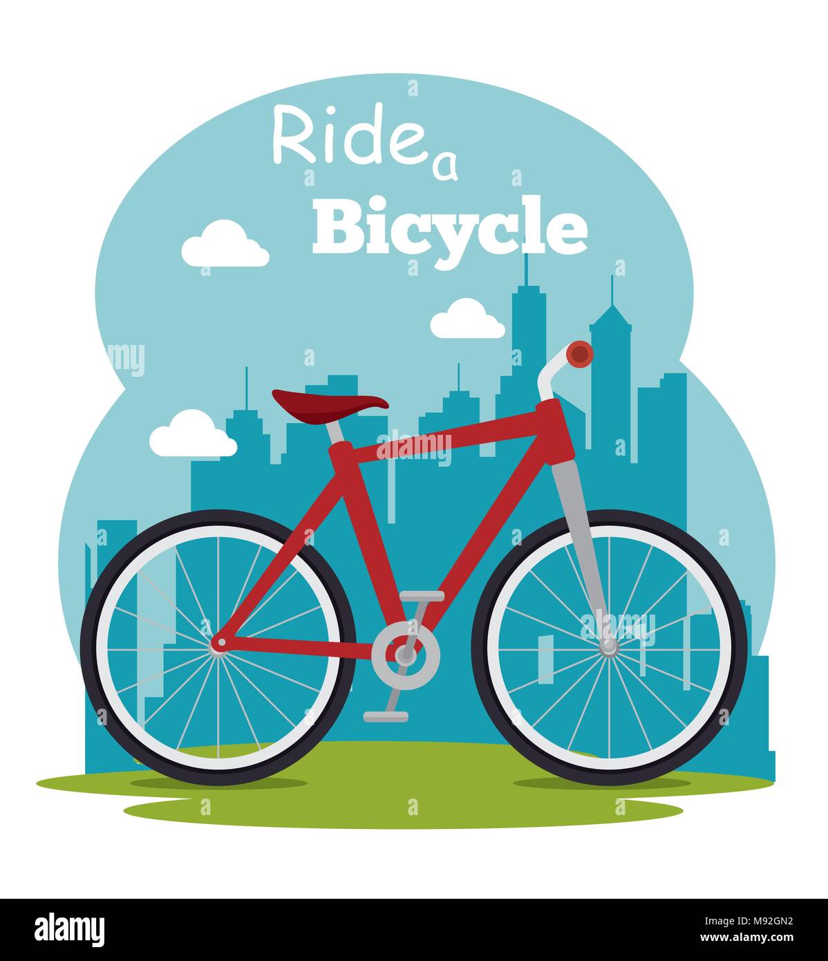 Bike and cyclism graphic design Stock Vector Image & Art - Alamy
