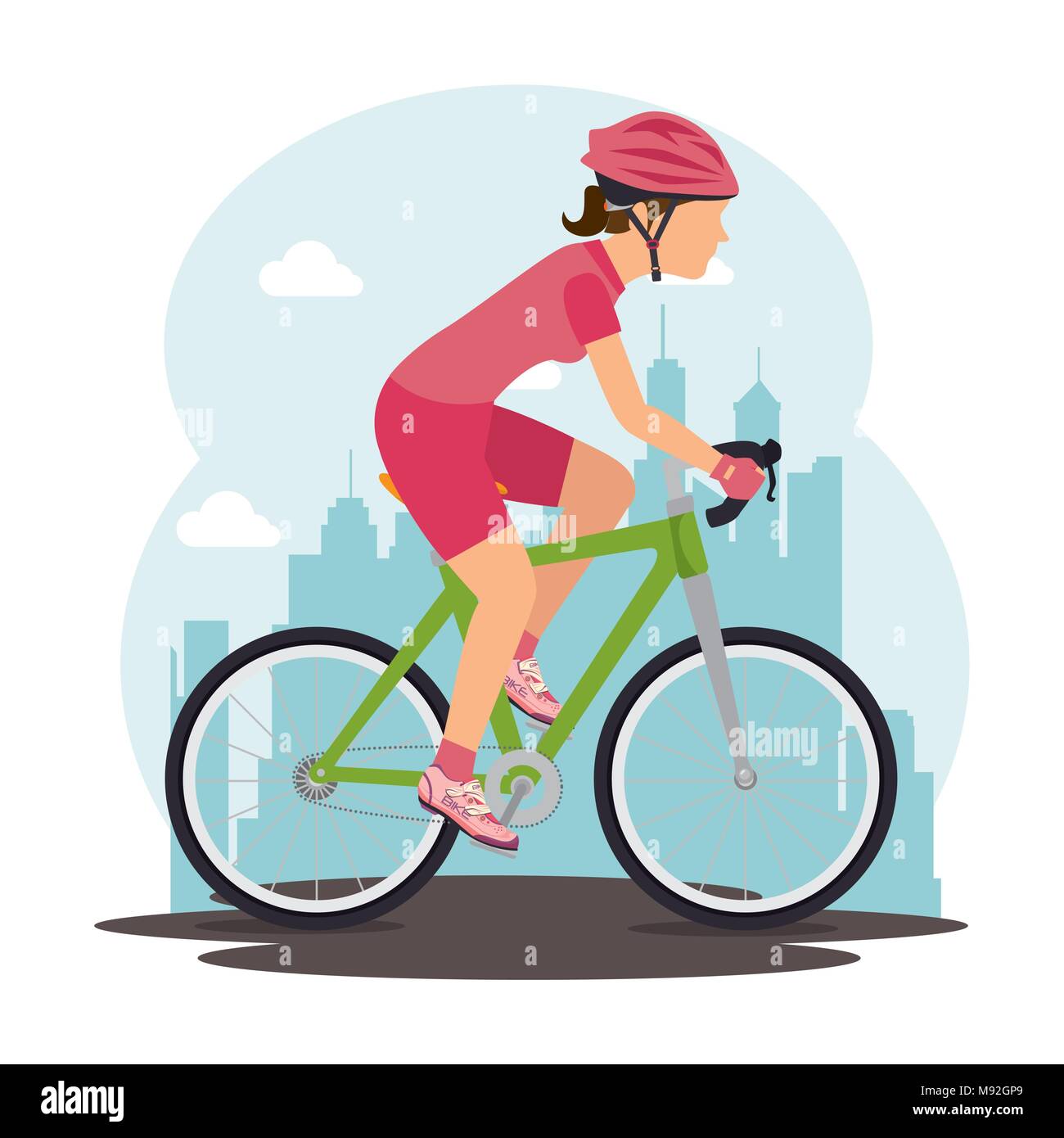 Bike and cyclism graphic design Stock Vector Image & Art - Alamy