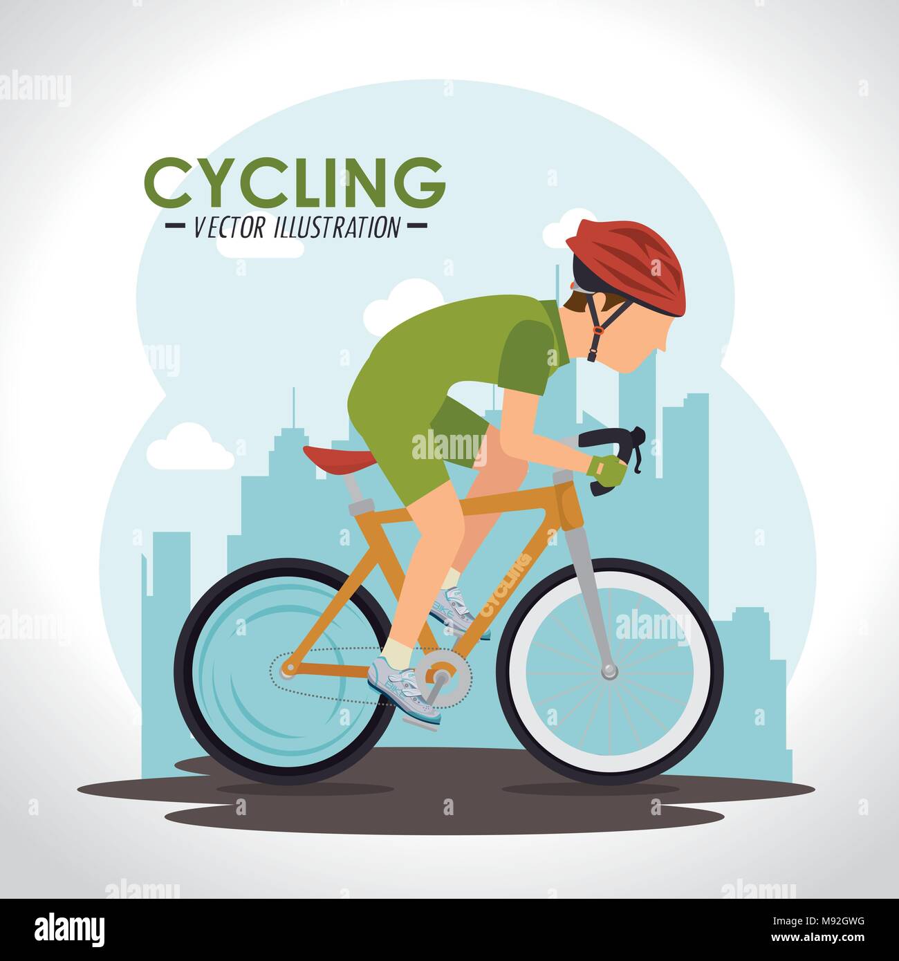 Bike and cyclism graphic design Stock Vector Image & Art - Alamy