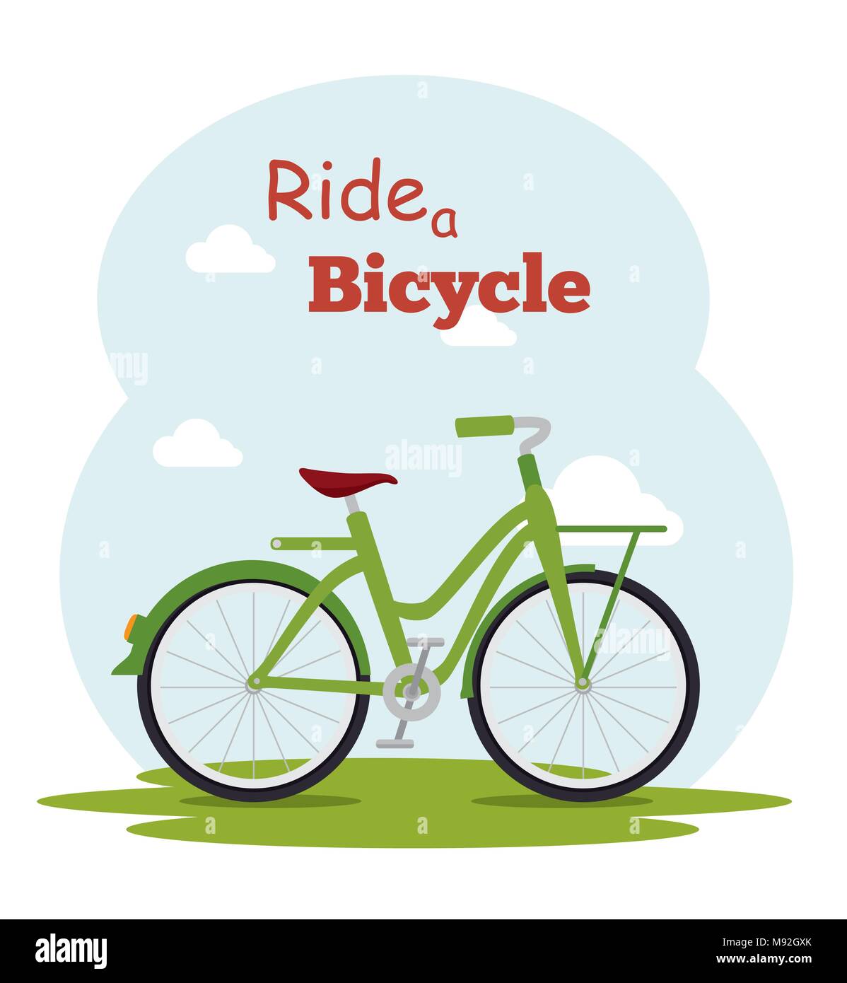 Bike and cyclism graphic design Stock Vector Image & Art - Alamy