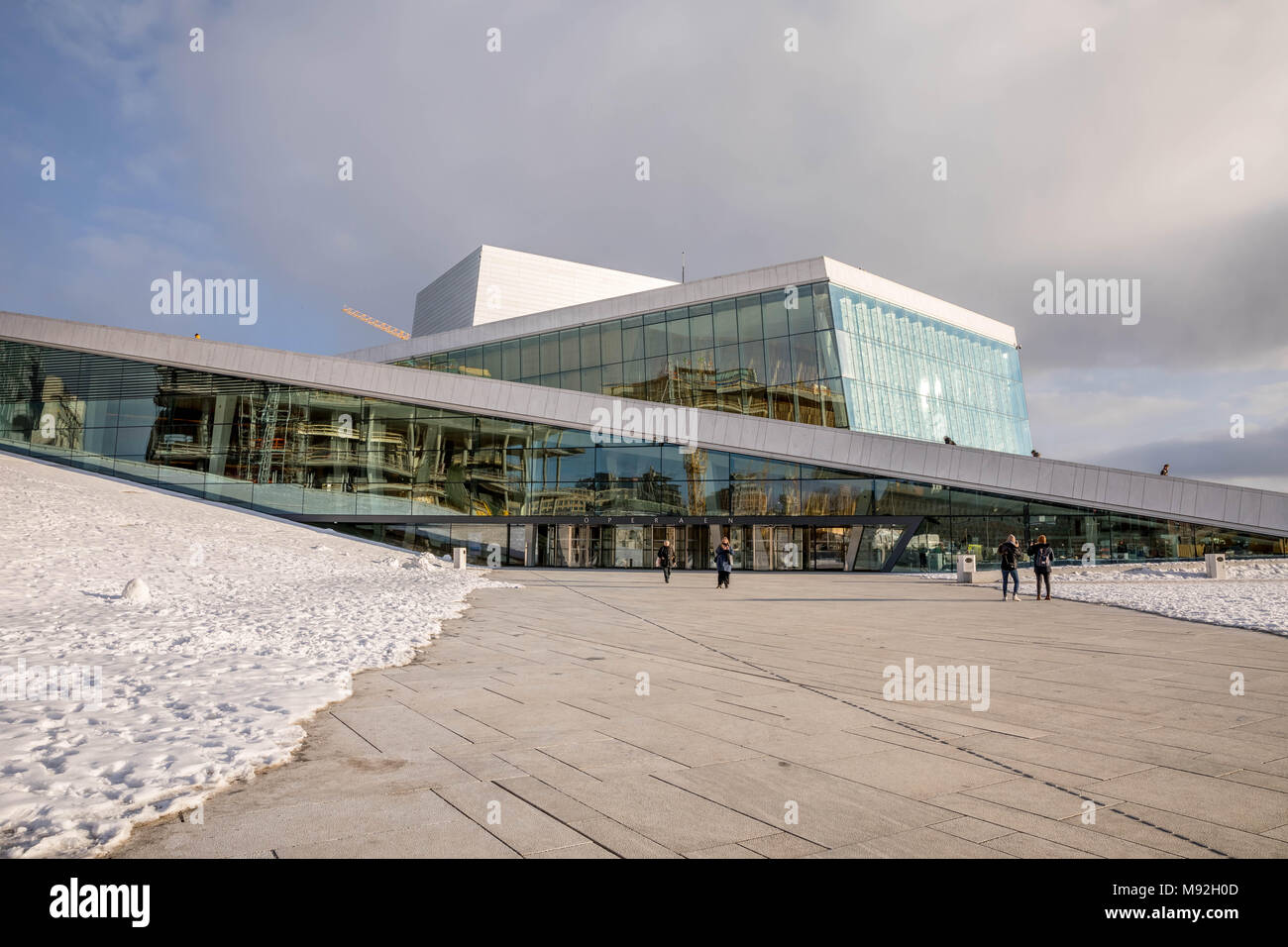 Entrance of opera house in oslo hi-res stock photography and images - Alamy