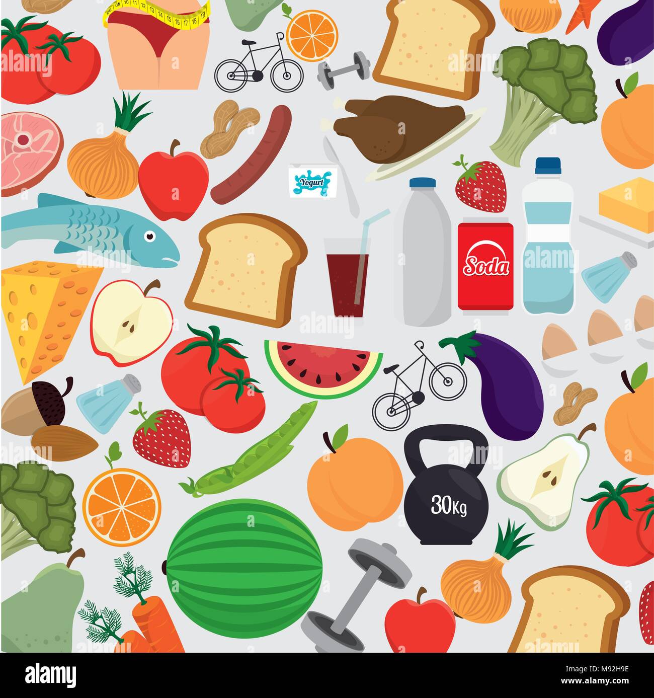 Food and nutrition Stock Vector Image & Art - Alamy