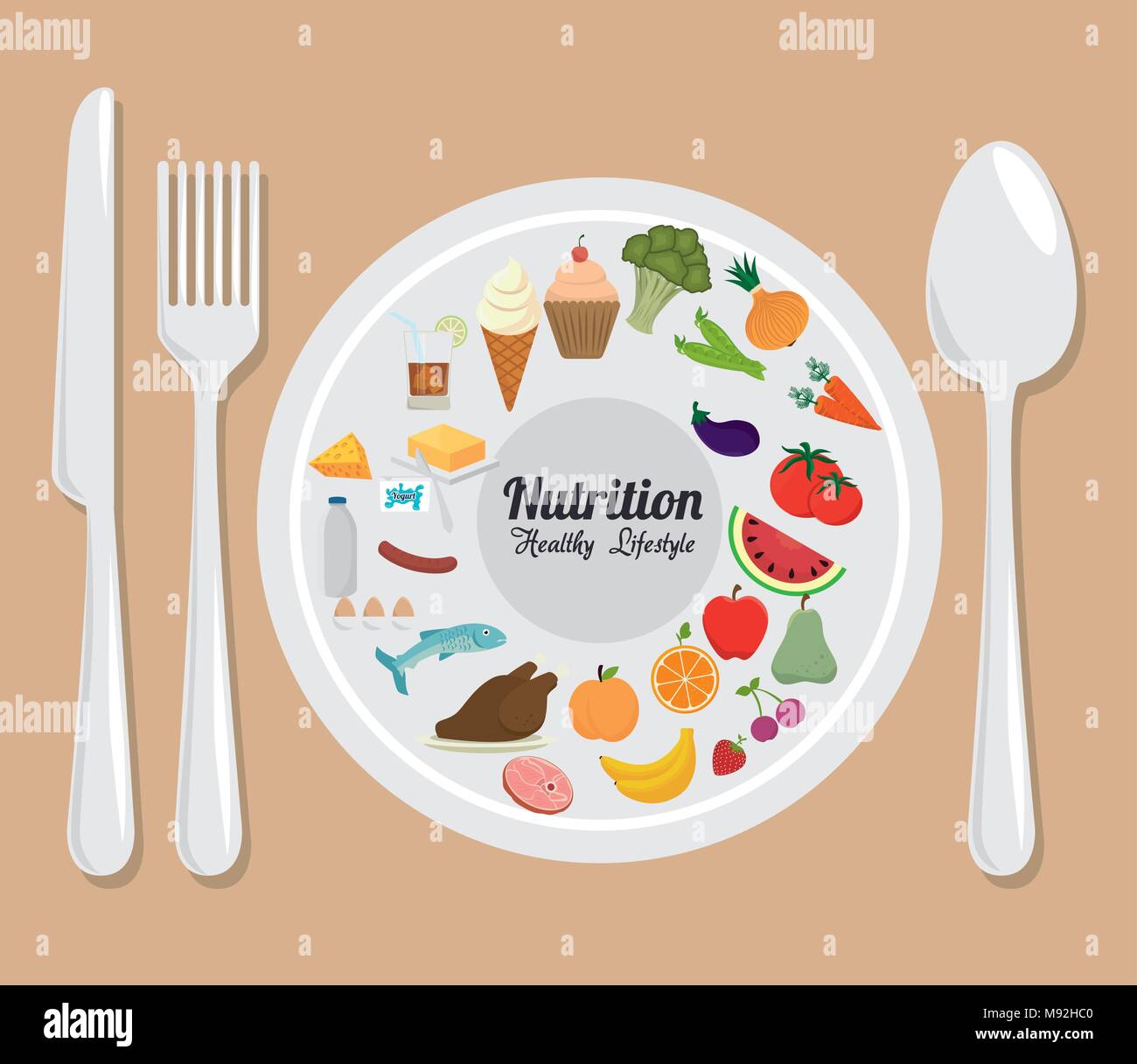 Food and nutrition Stock Vector Image & Art - Alamy