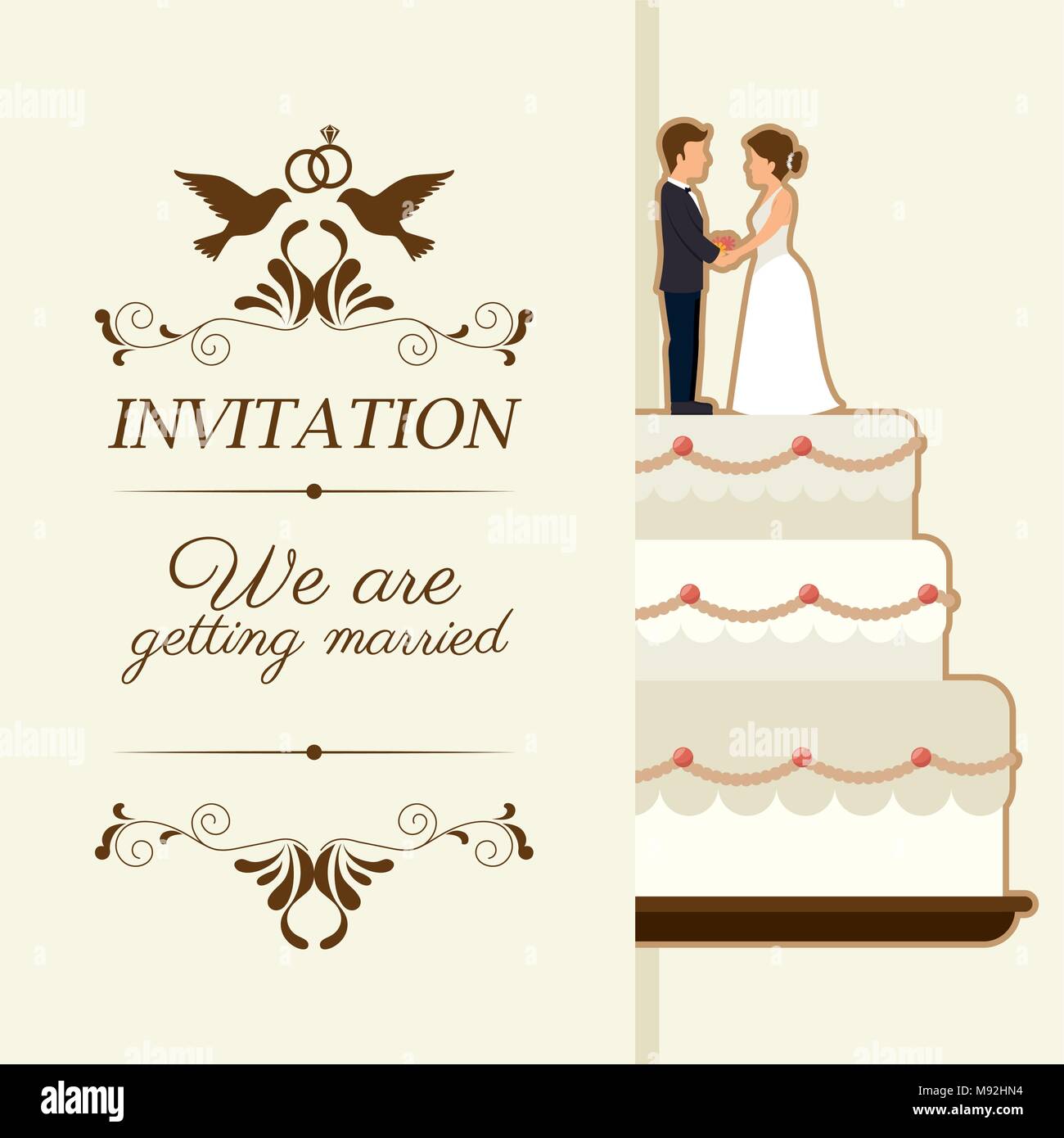 Wedding dolls Stock Vector Images - Alamy