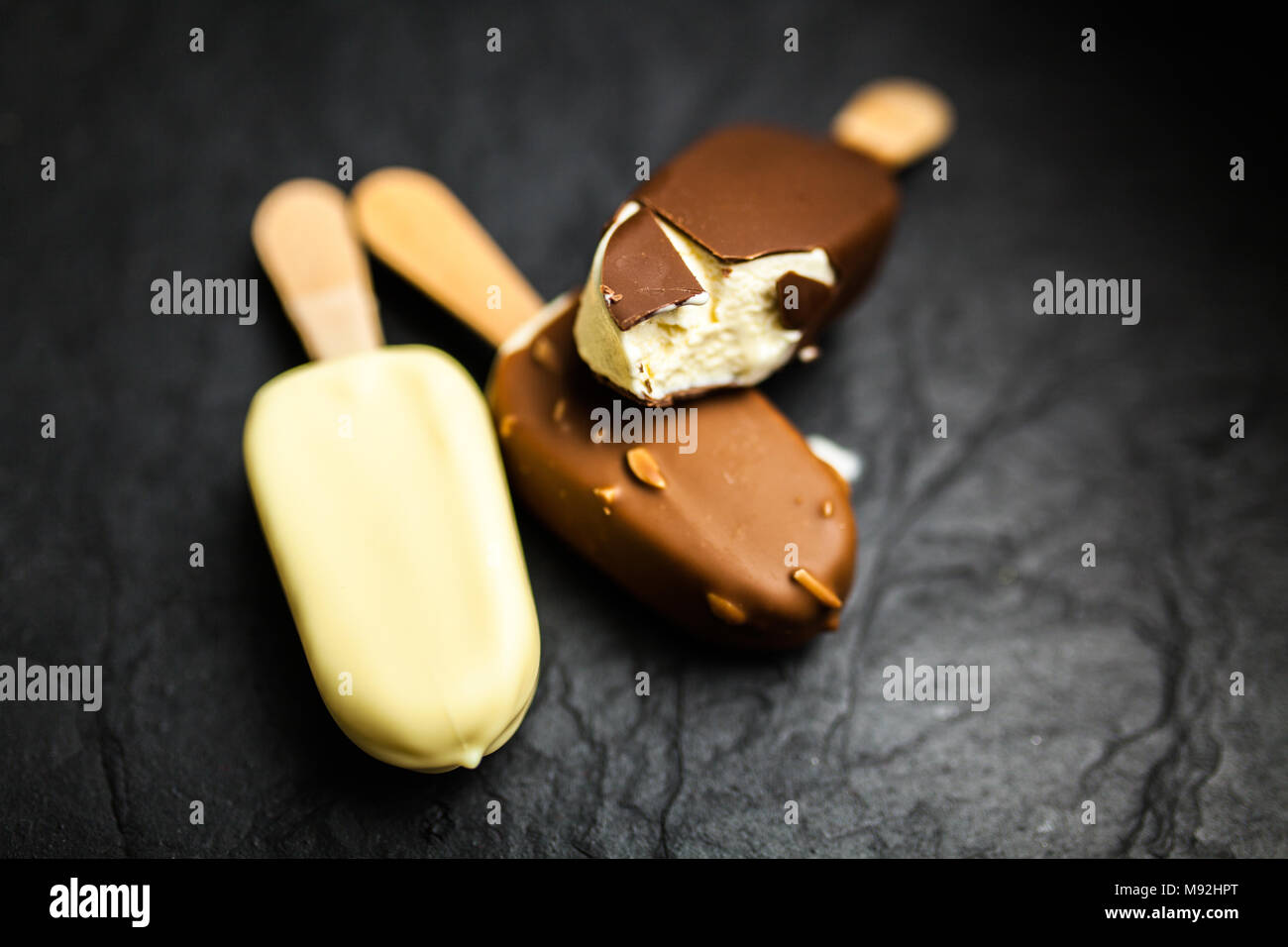 Ice cream on a stick Stock Photo - Alamy