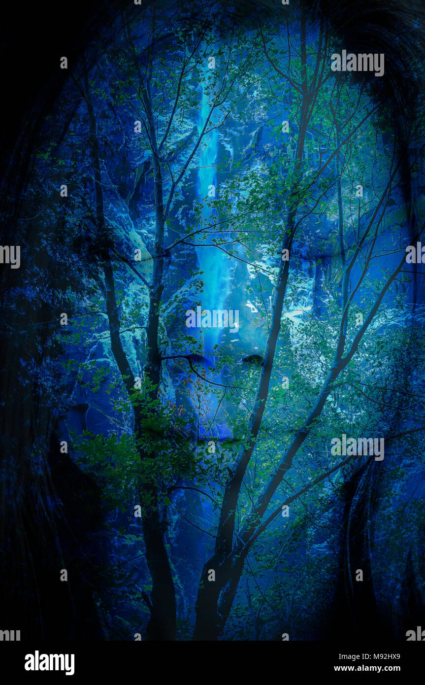 Face with waterfall hi-res stock photography and images - Alamy