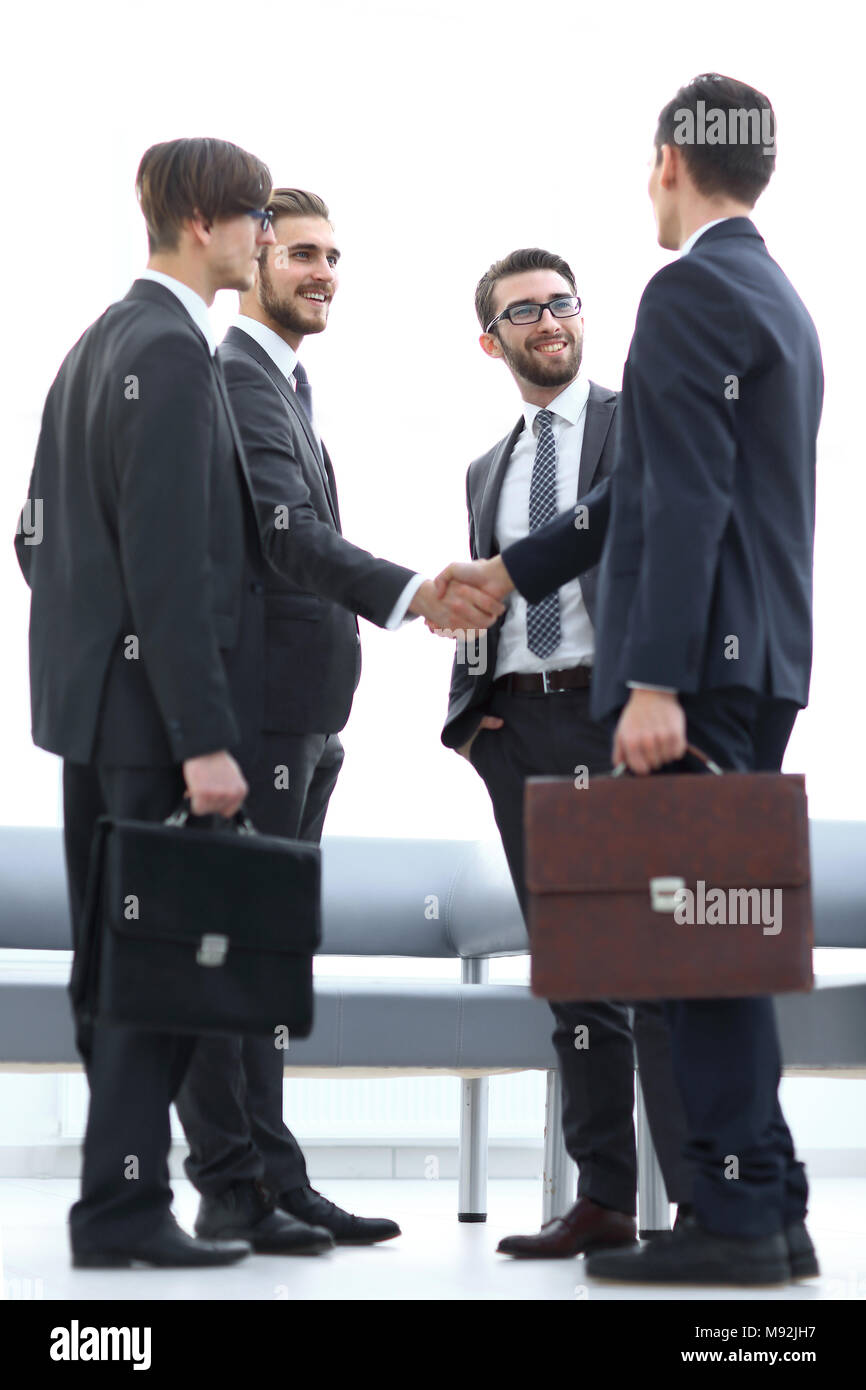 welcome handshake of business partners. concept of partnership Stock ...