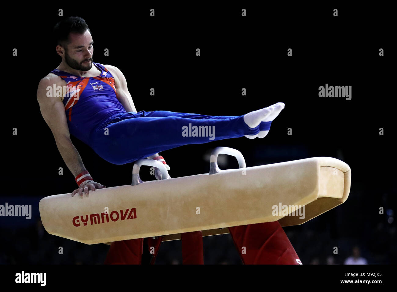 Great Britain's James Hall during the 2018 Gymnastics World Cup at ...