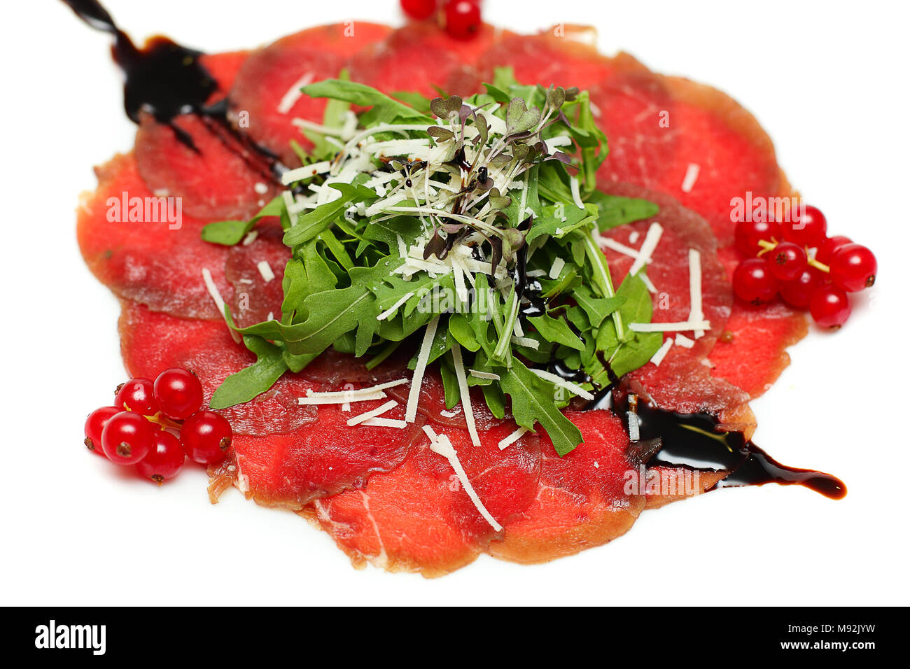Italian cuisine - beef carpaccio Stock Photo - Alamy