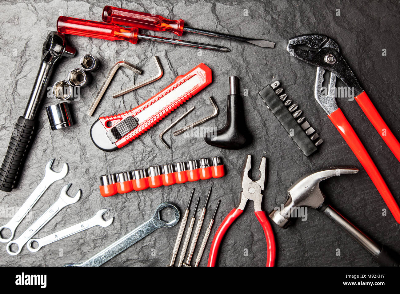 DIY Tools set Stock Photo - Alamy
