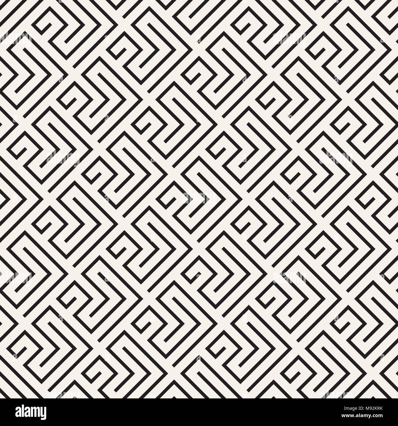 Vector seamless lattice pattern. Modern stylish texture with monochrome trellis. Repeating ...