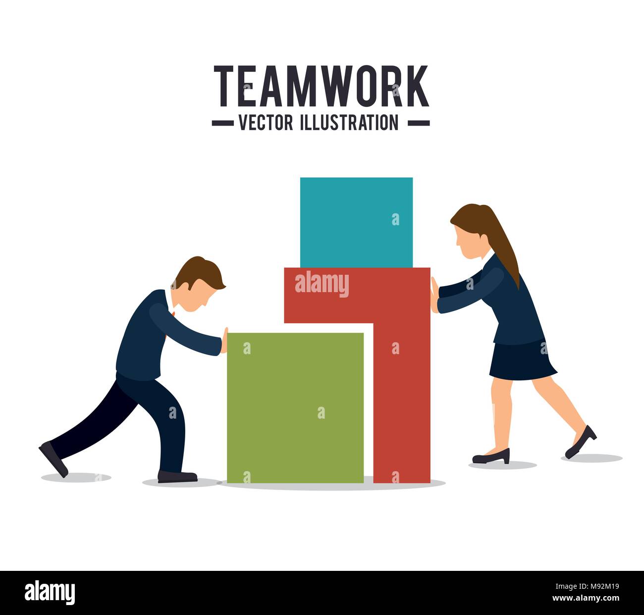 Business teamwork graphic Stock Vector Image & Art - Alamy