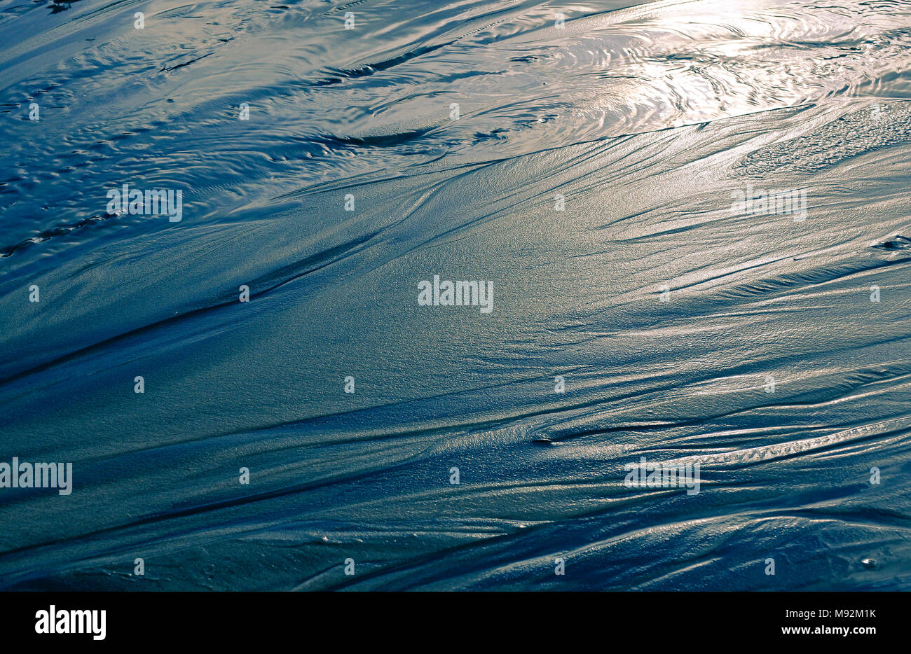 Beach sand ripples Stock Photo - Alamy
