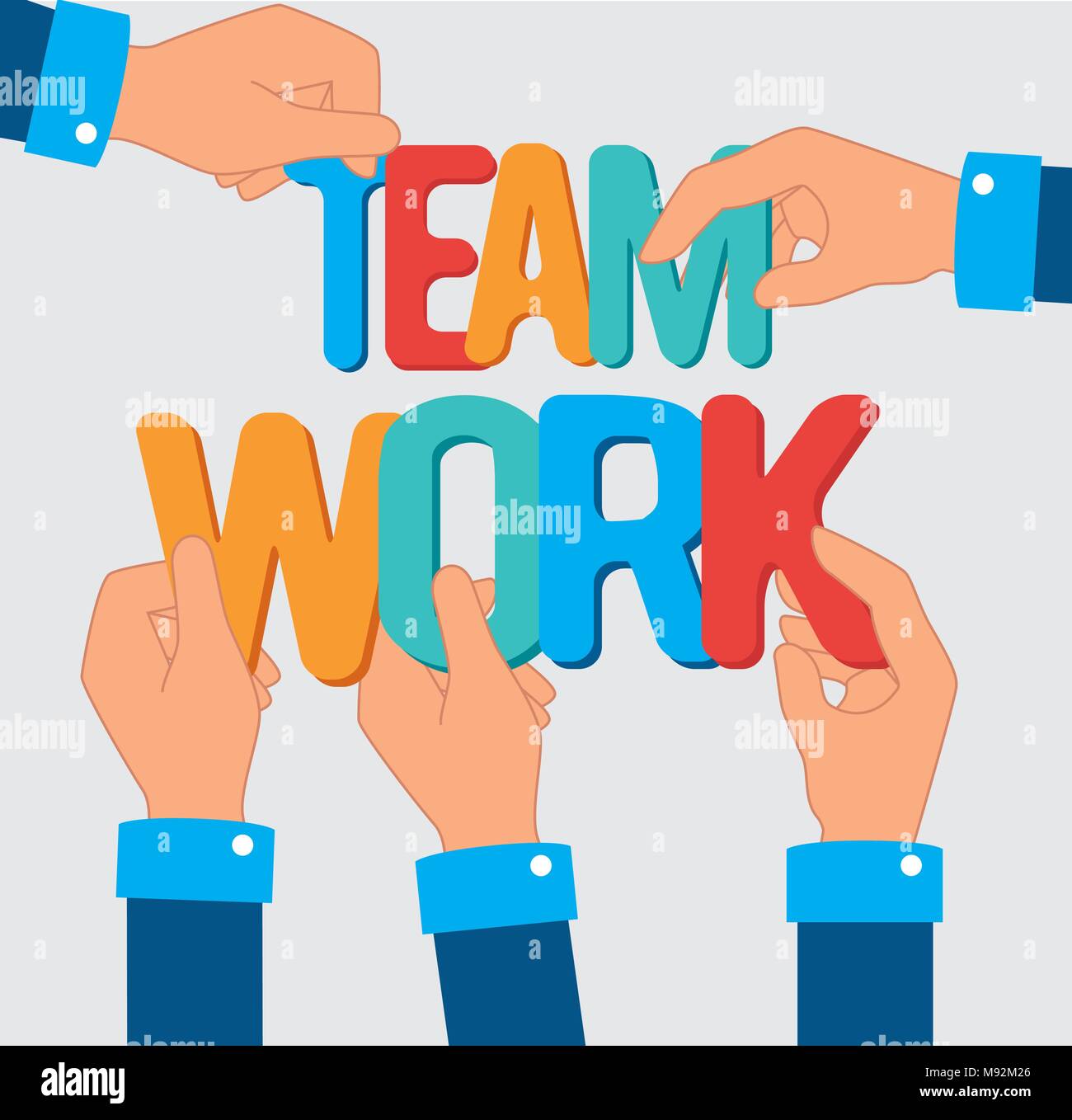 Business teamwork graphic Stock Vector Image & Art - Alamy