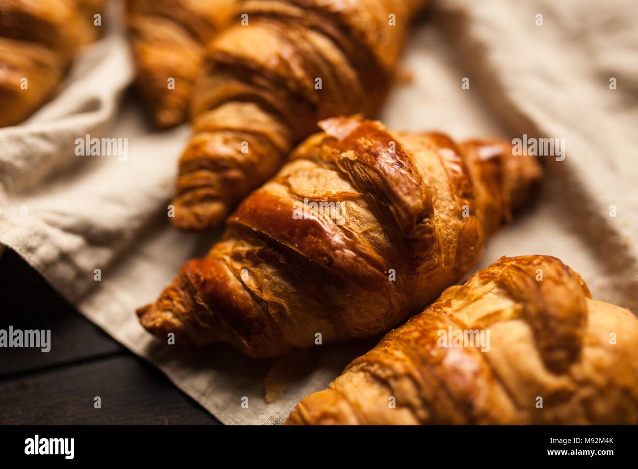Fresh butter croissants Stock Photo - Alamy