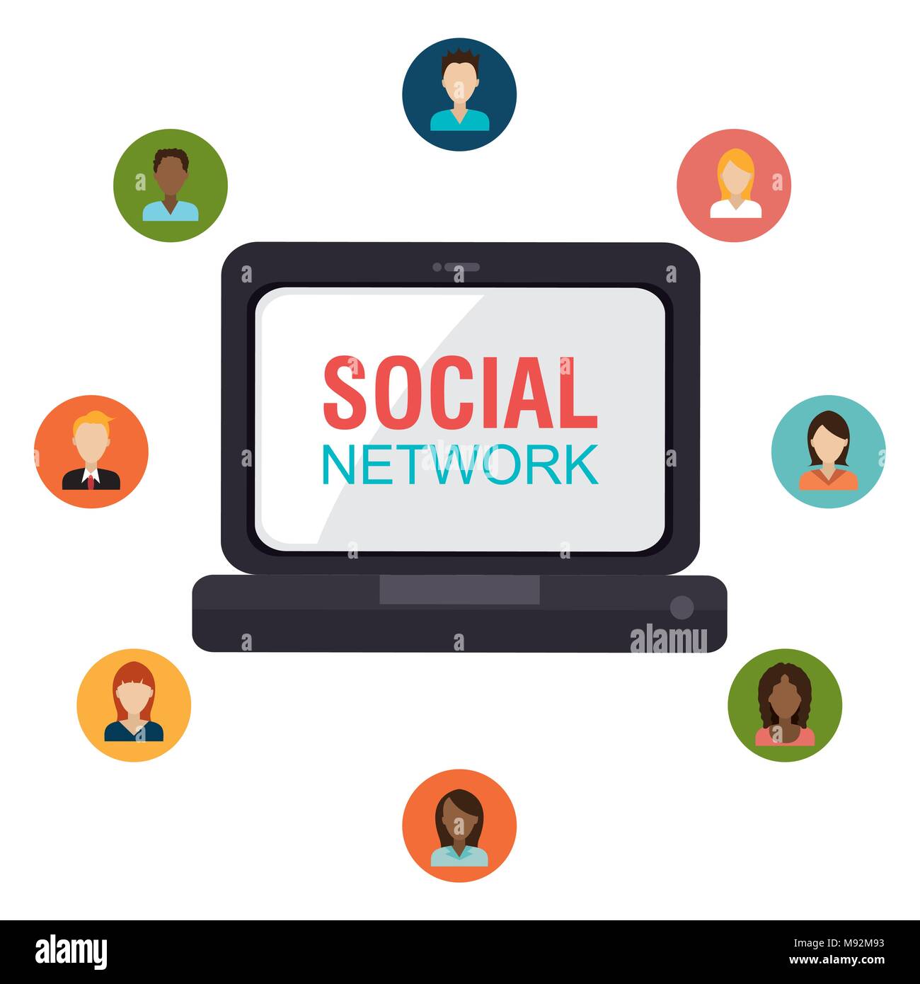 Social media and network Stock Vector Image & Art - Alamy