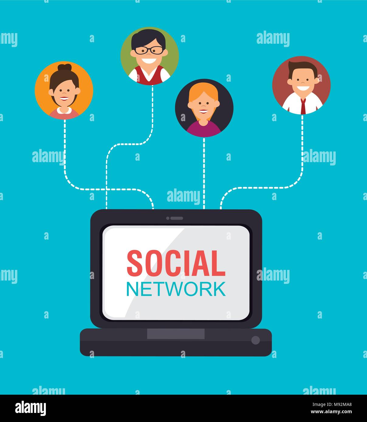 Social media and network Stock Vector Image & Art - Alamy