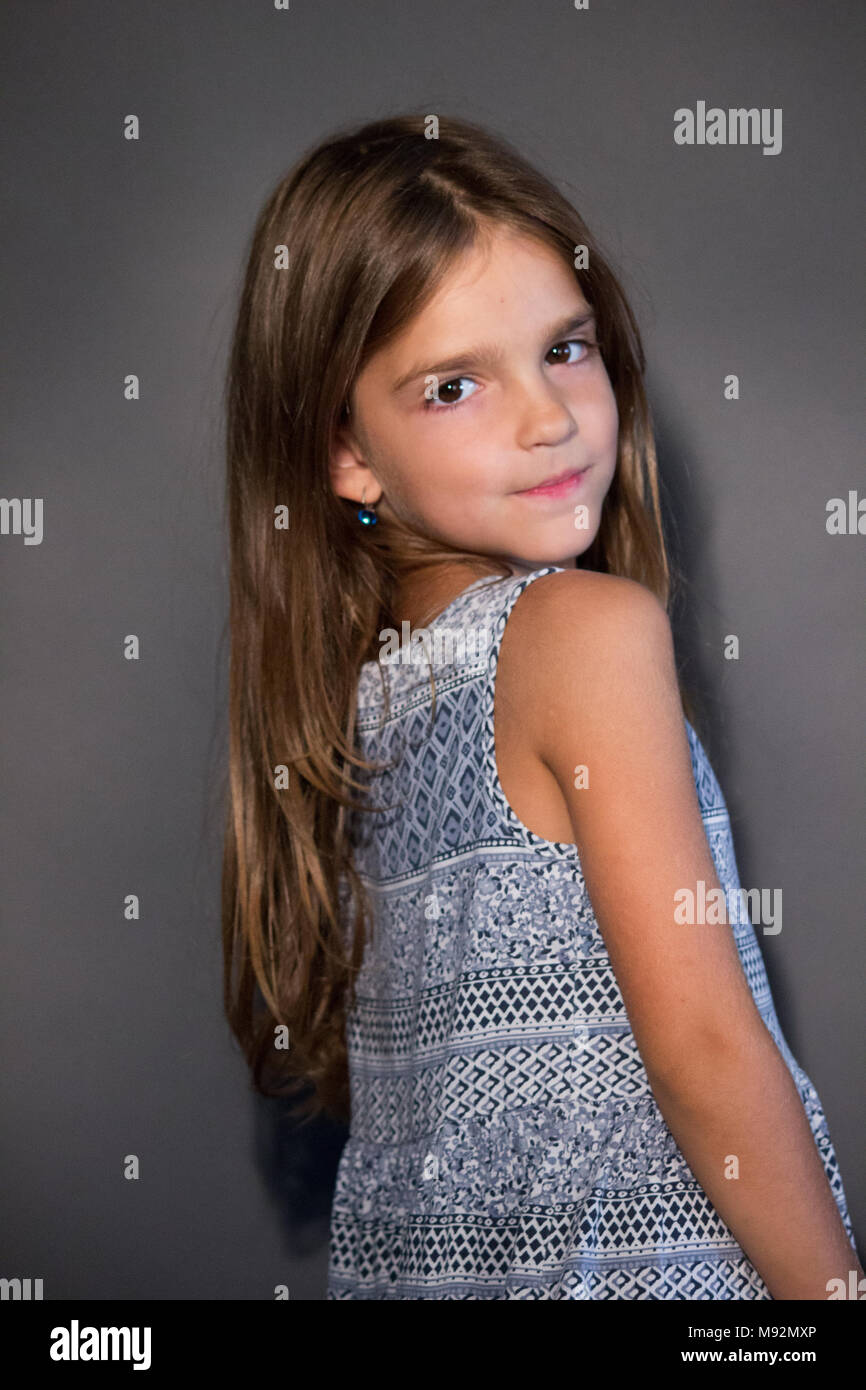 cute little fashion model girl Stock Photo - Alamy