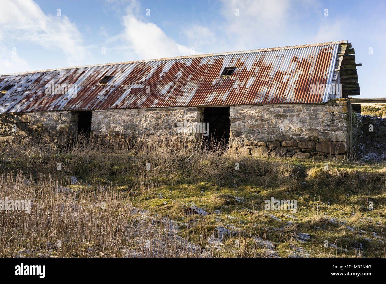 Abandoned Croft of Easter Crannich on Dava Moor in Scotland Stock Photo ...