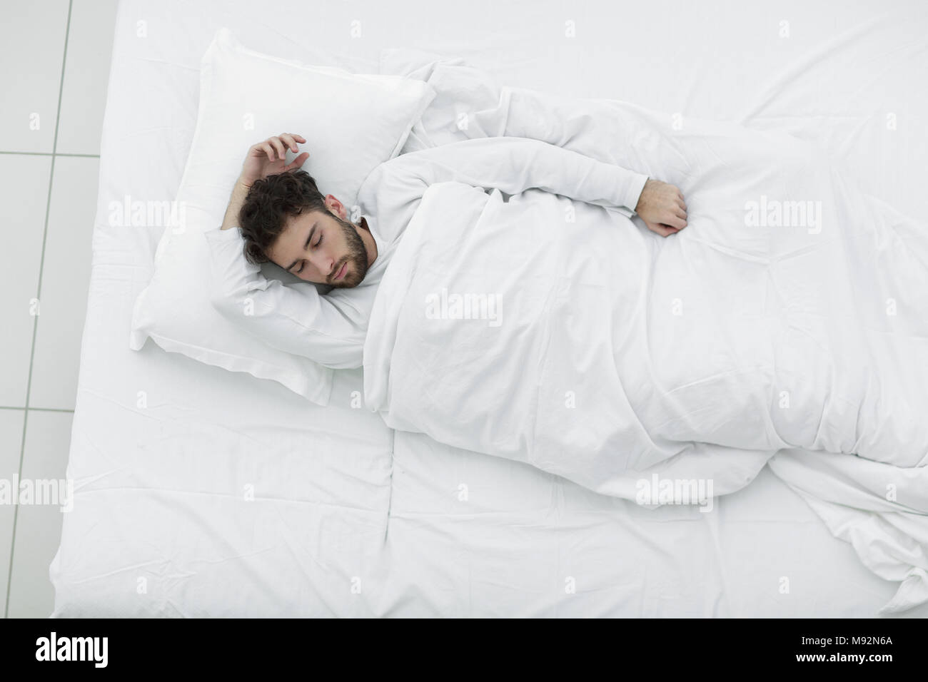 background image waking up beautiful men Stock Photo - Alamy