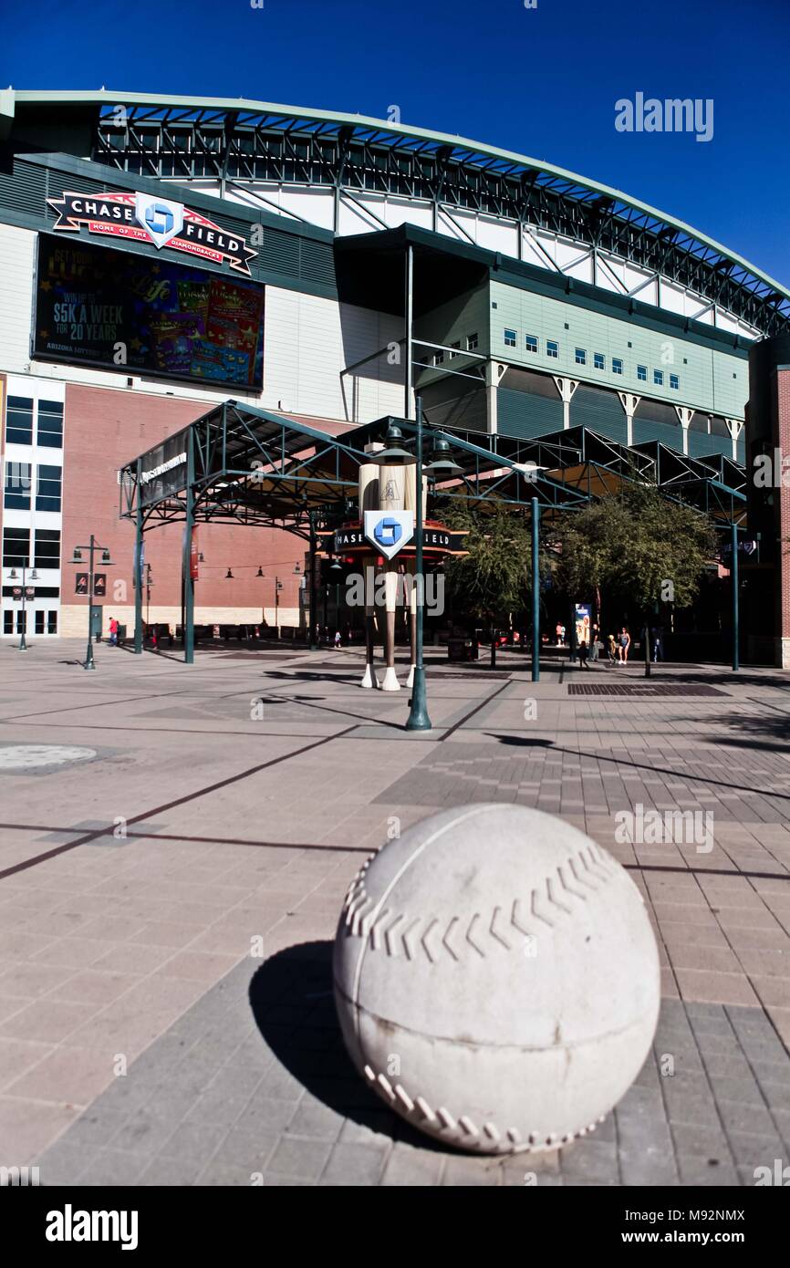 Major League Baseball Stadium, MLB. Chase Field Stadium in Phoenix ...