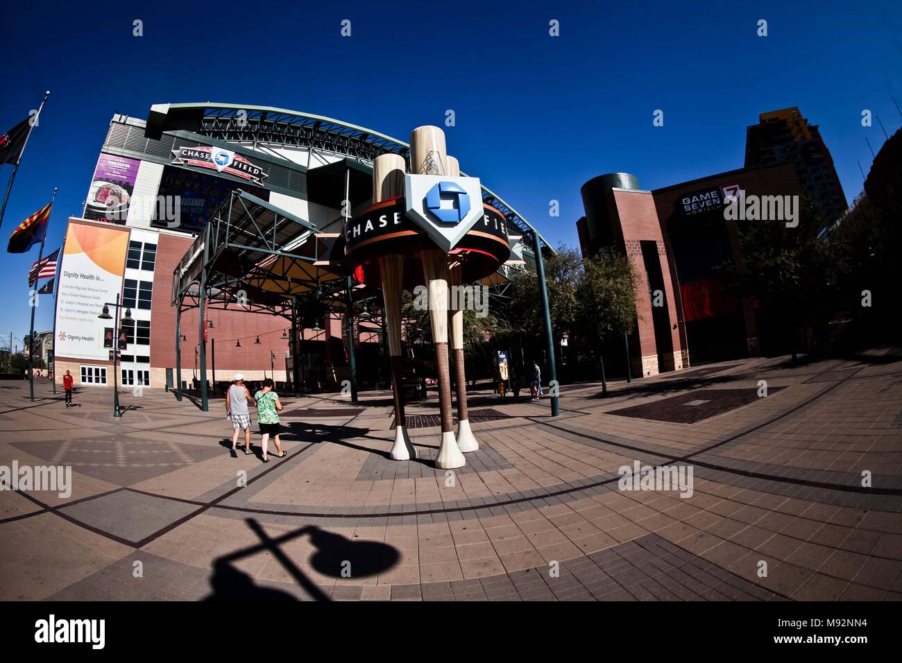 Major League Baseball Stadium, MLB. Chase Field Stadium in Phoenix ...