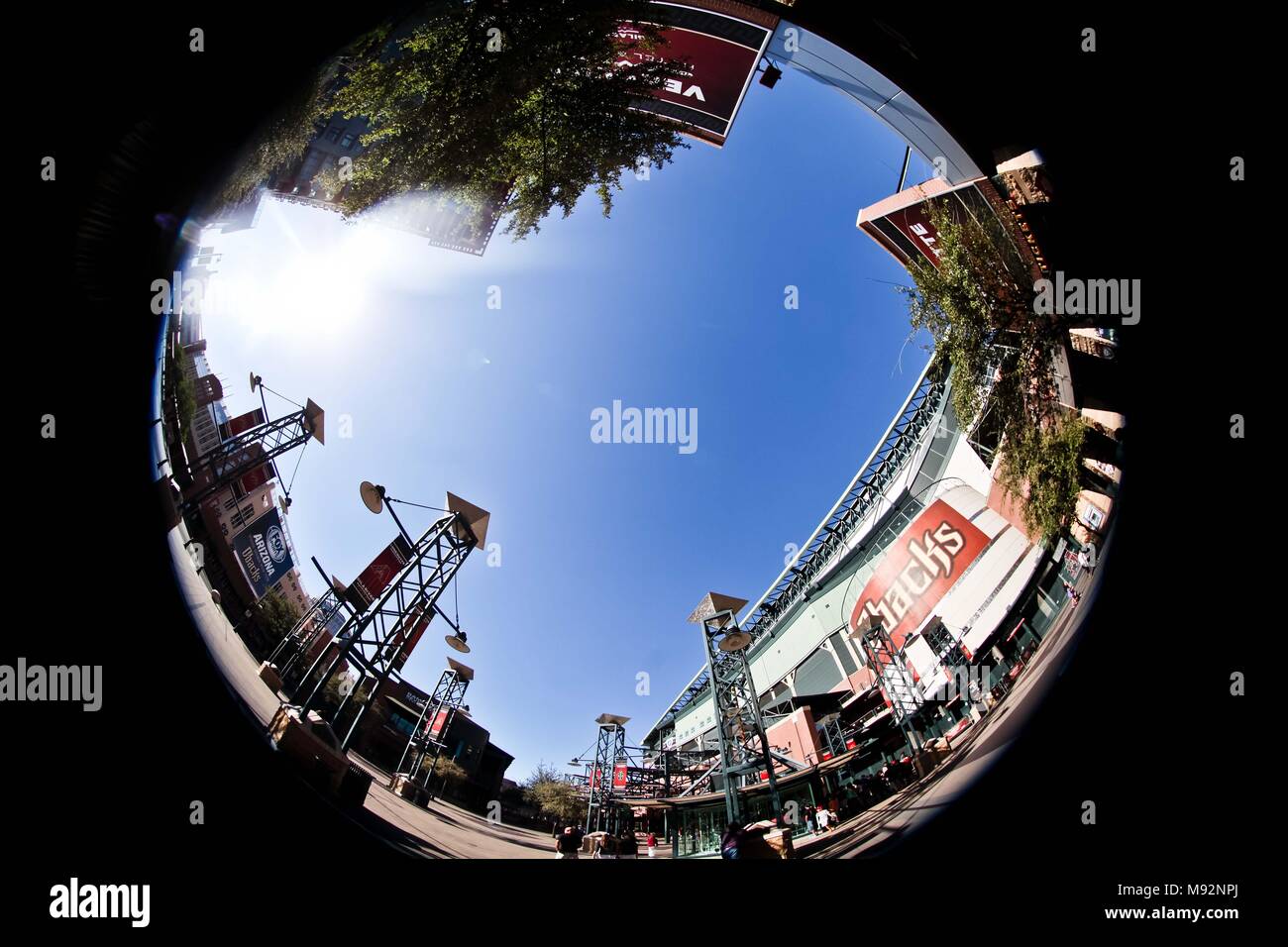 Major League Baseball Stadium, MLB. Chase Field Stadium in Phoenix ...