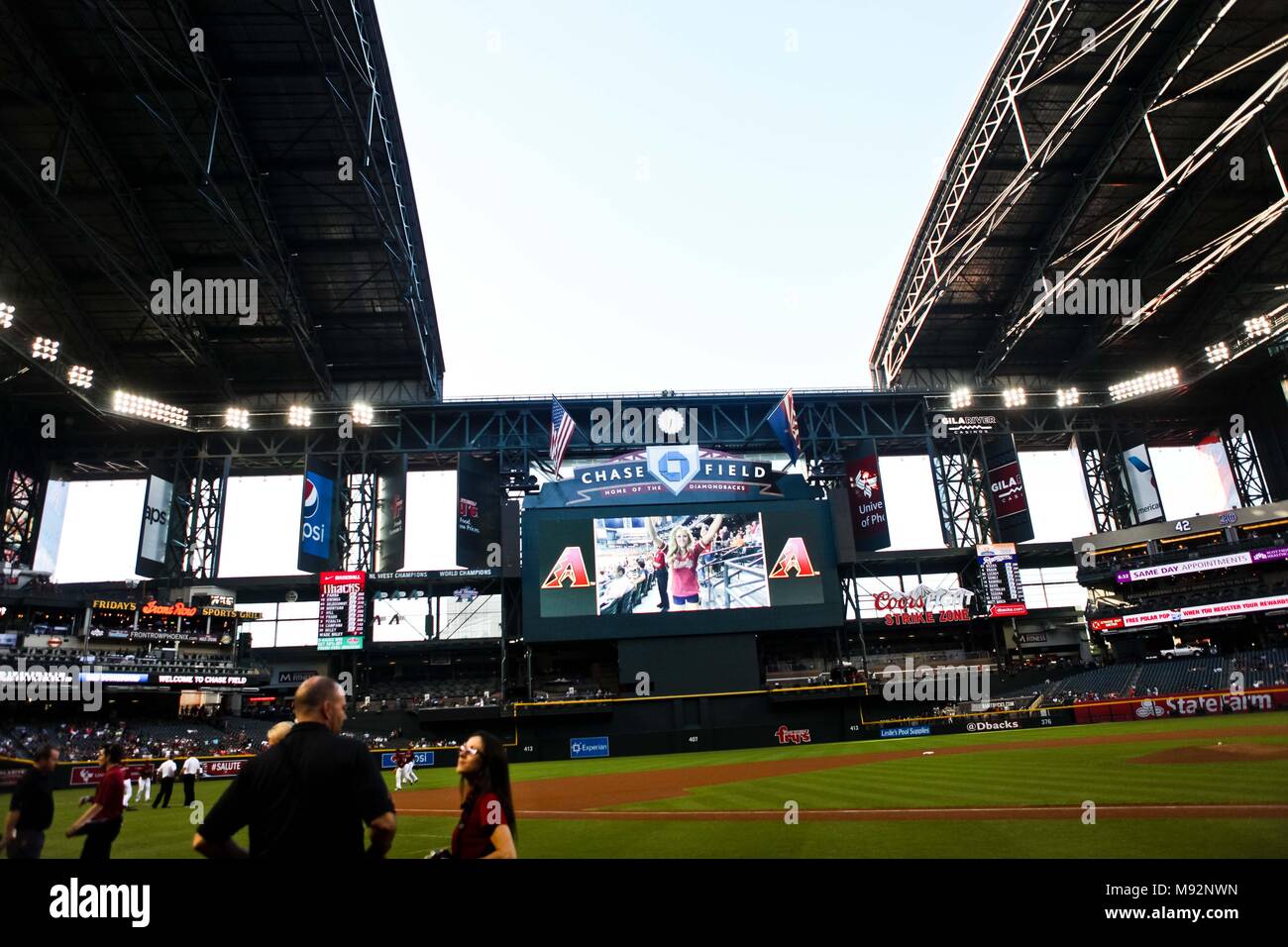 Major League Baseball Stadium, MLB. Chase Field Stadium in Phoenix ...