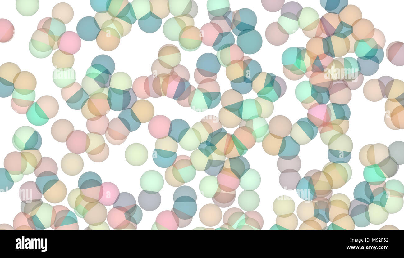 Random colored abstract overlapping circles, bubbles or ellipses ...