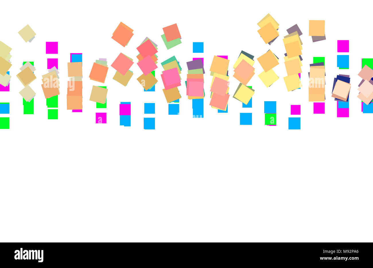 Colored abstract overlapping square or rectangle, pattern, digital ...