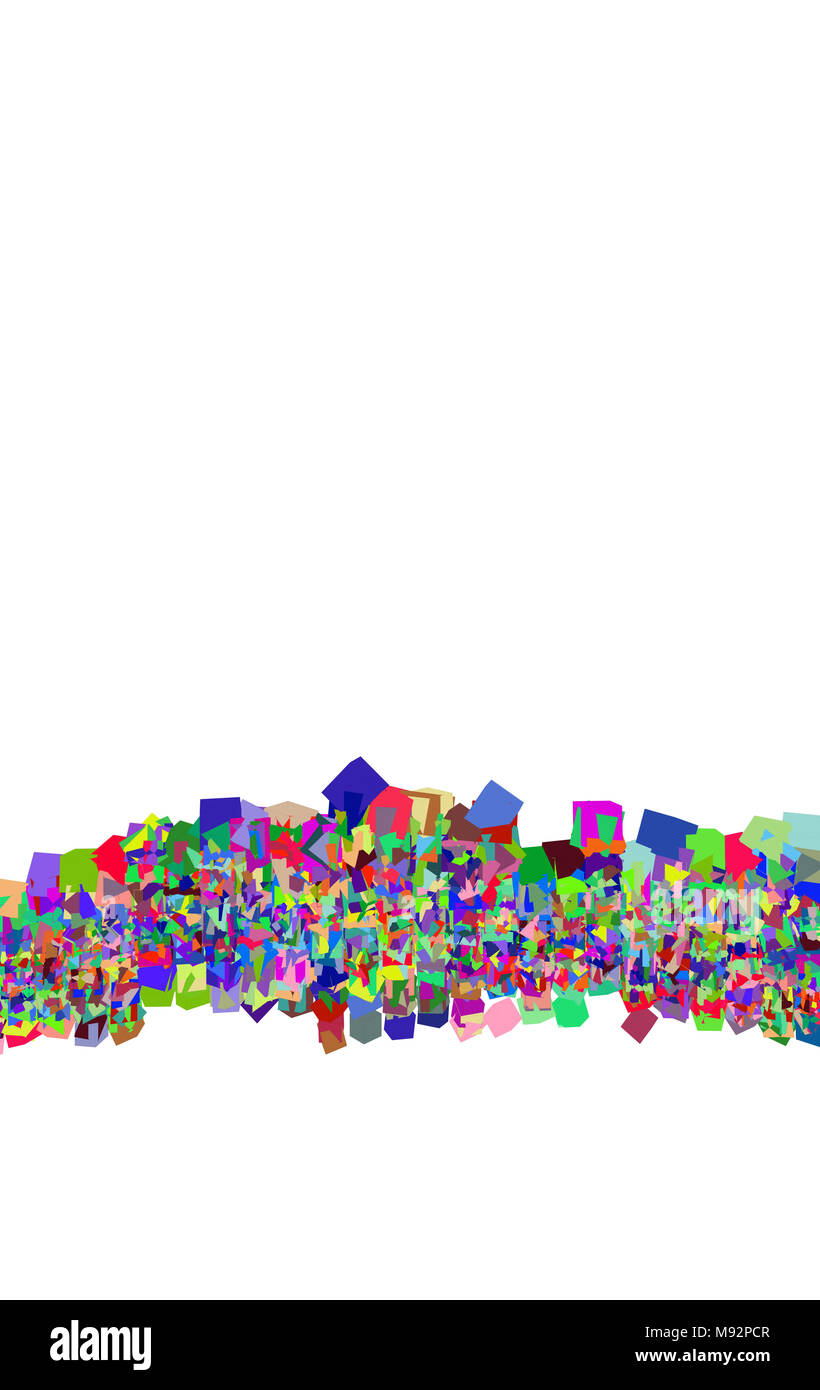 Colored abstract overlapping cubes or boxes, pattern, digital ...