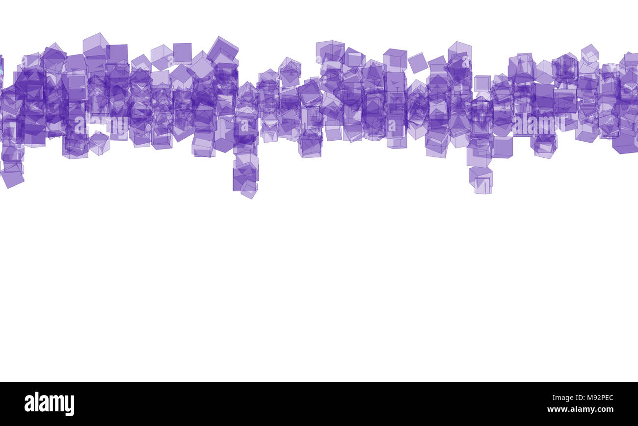 Colored abstract overlapping cubes or boxes, pattern, digital ...