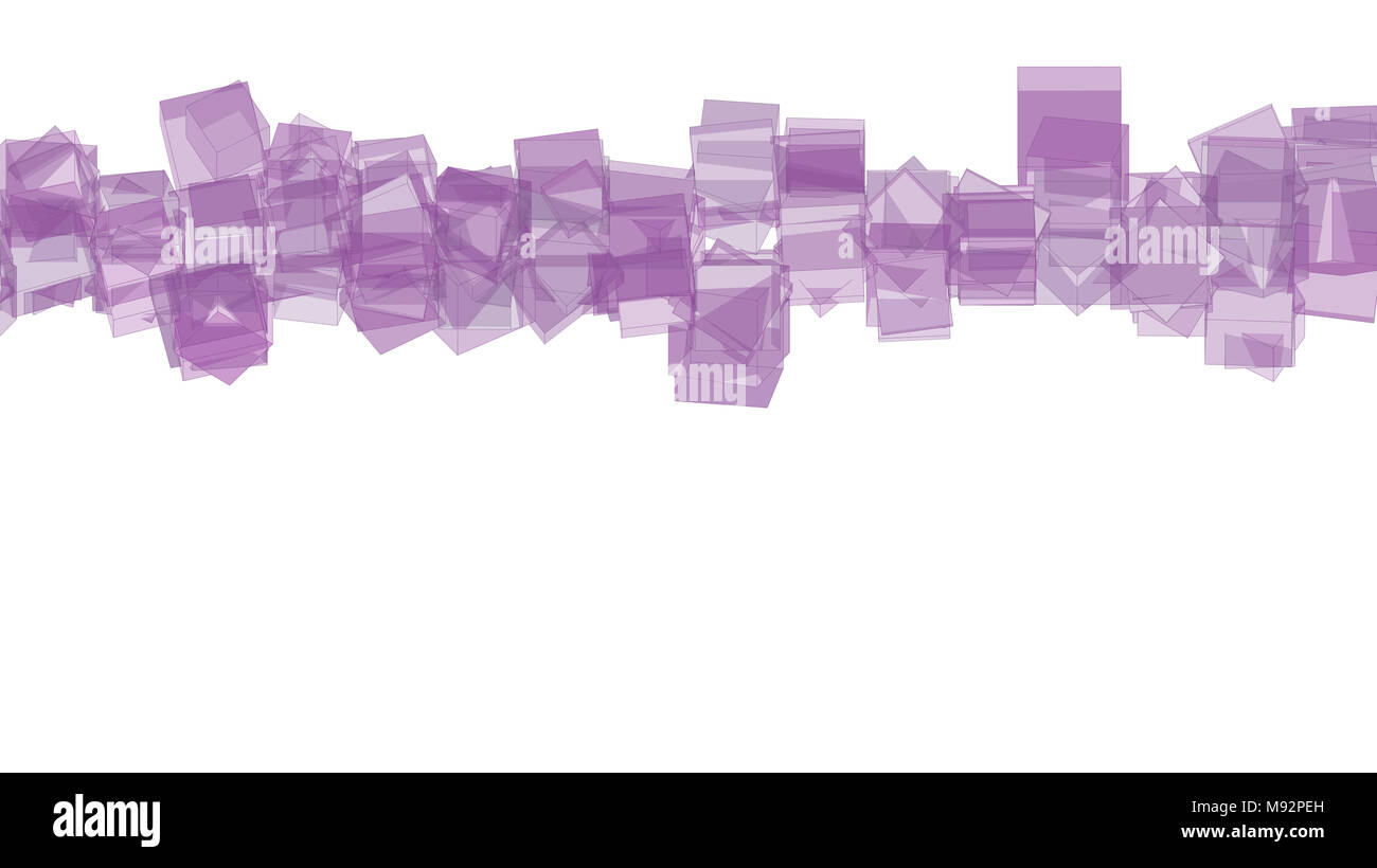 Colored abstract overlapping cubes or boxes, pattern, digital ...