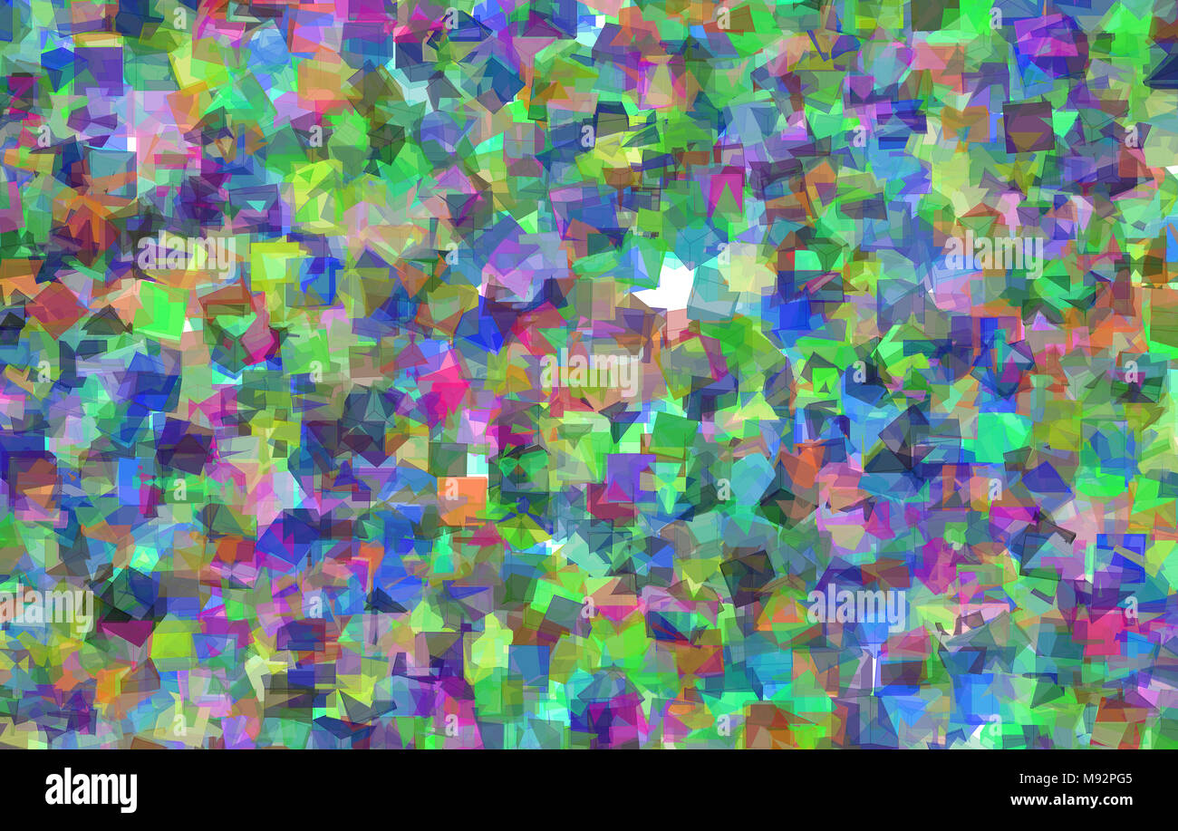Random colored abstract overlapping cubes or boxes, digital generative ...