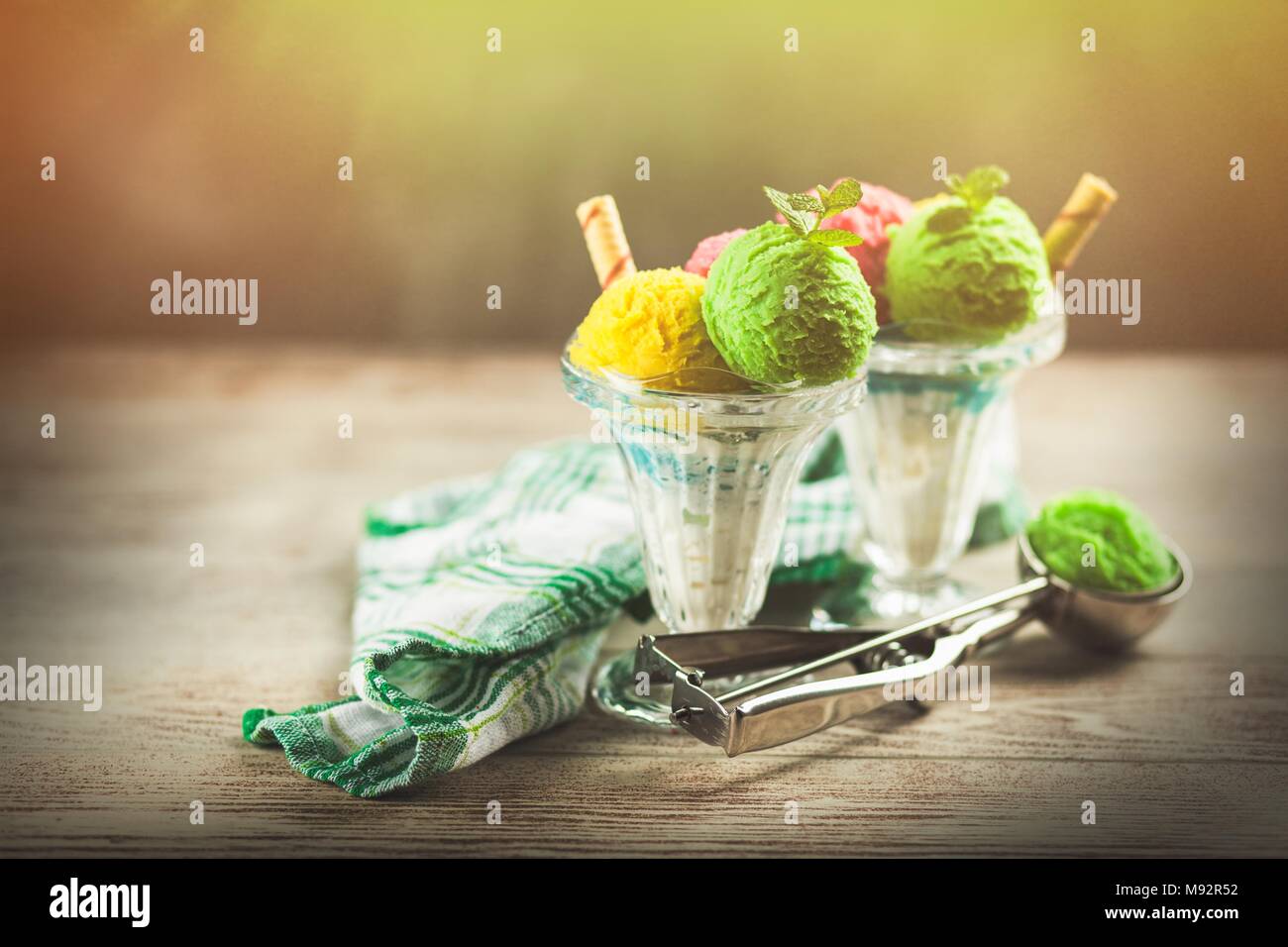 Ice cream vase Stock Photo - Alamy