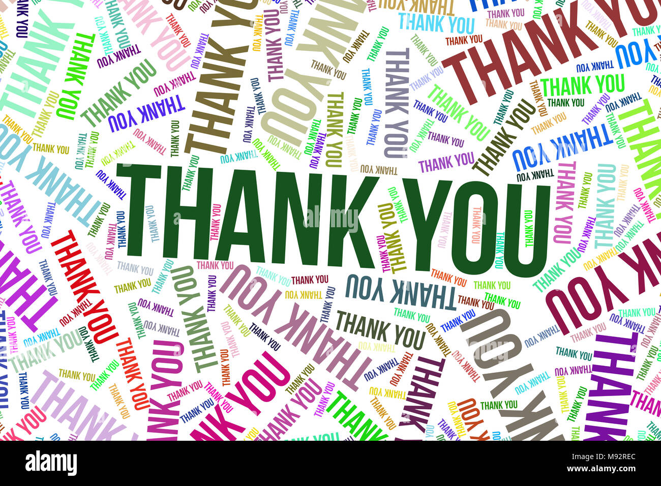 Thank You, word cloud for web page, graphic design, catalog, wallpaper ...