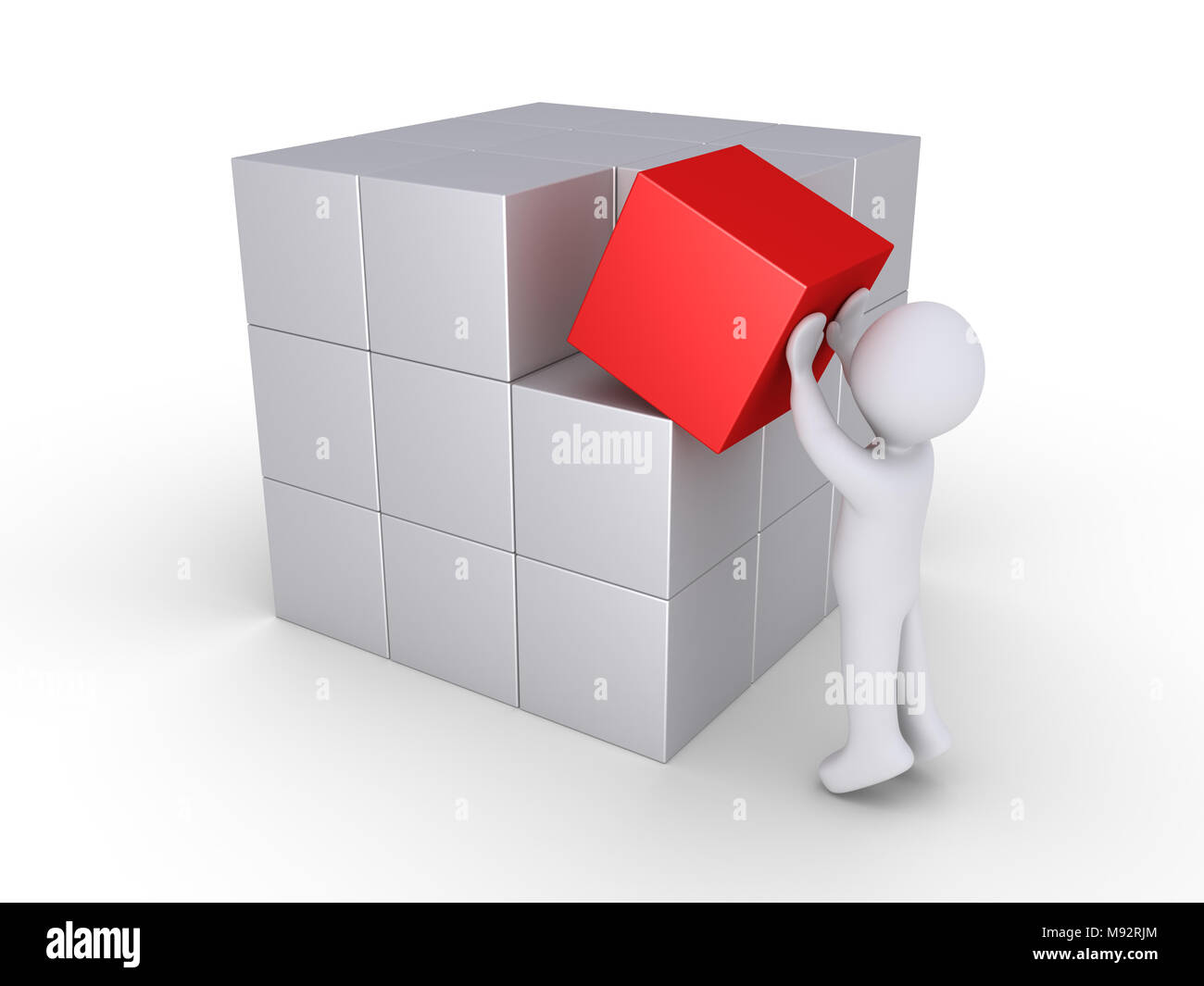Cube construction hi-res stock photography and images - Alamy