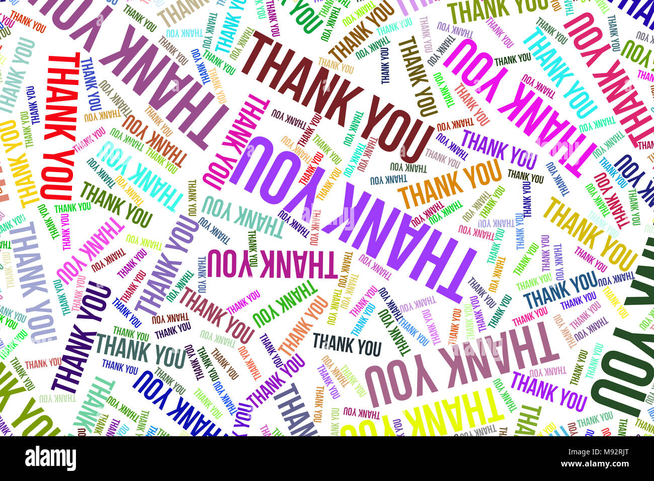 Thank You, word cloud for web page, graphic design, catalog, wallpaper ...