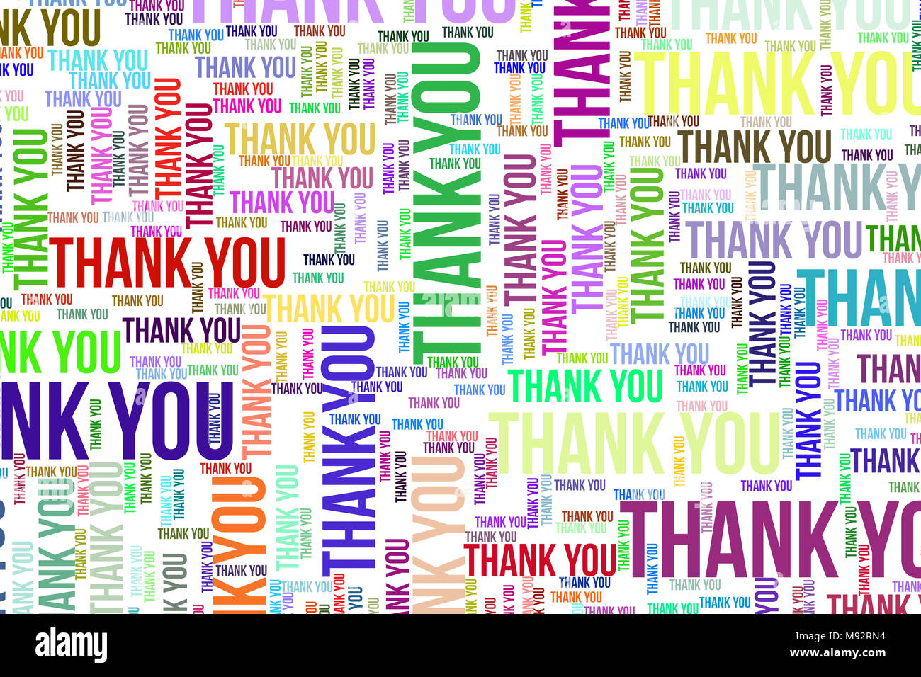 Thank You, word cloud for web page, graphic design, catalog, wallpaper ...