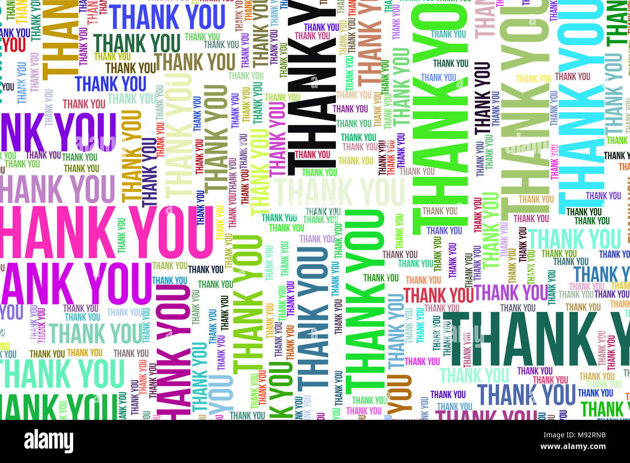 Thank You, word cloud for web page, graphic design, catalog, wallpaper ...