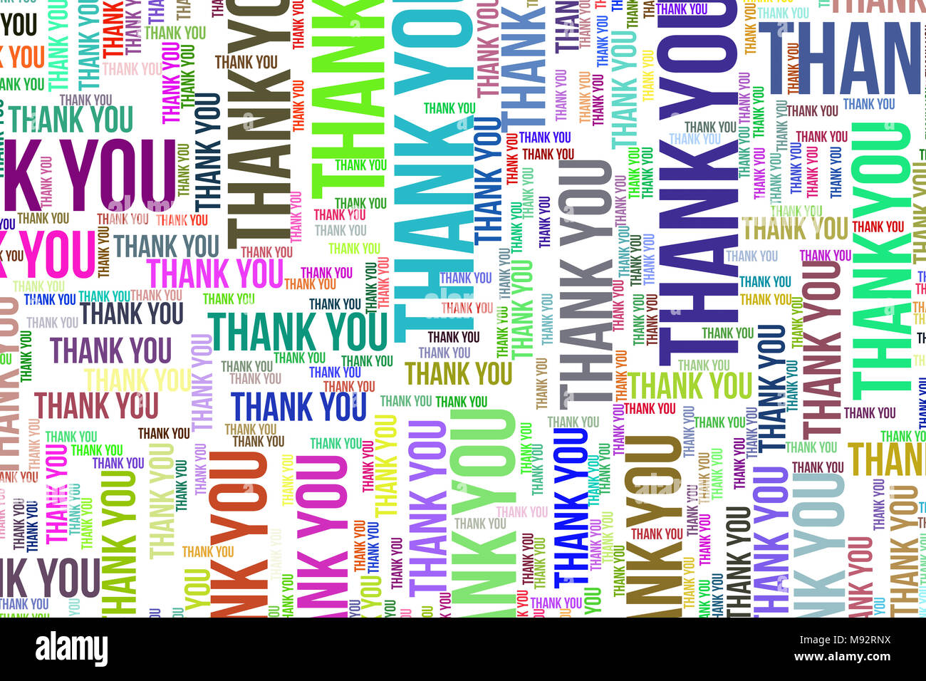 Thank You, word cloud for web page, graphic design, catalog, wallpaper ...