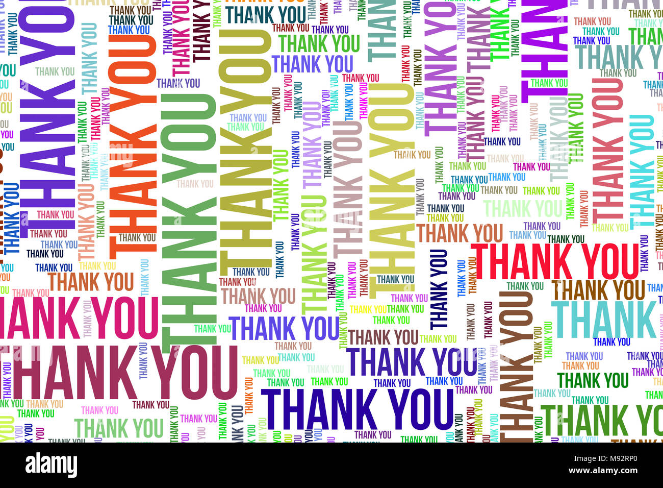 Thank You, word cloud for web page, graphic design, catalog, wallpaper ...