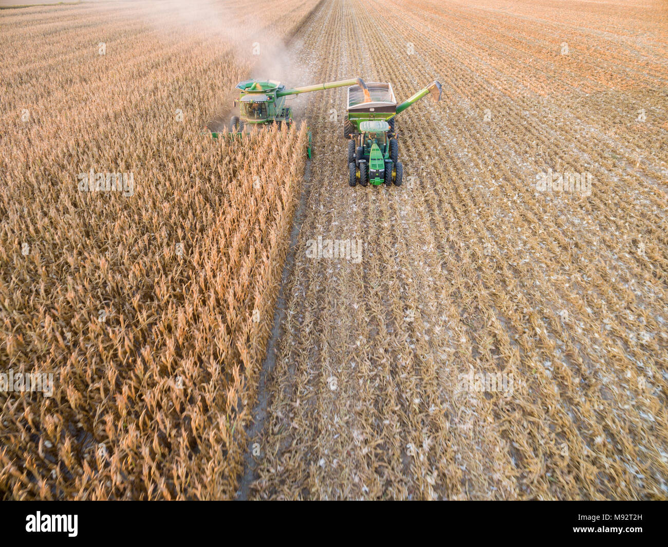 Marion illinois corn harvest aerial hi-res stock photography and images ...