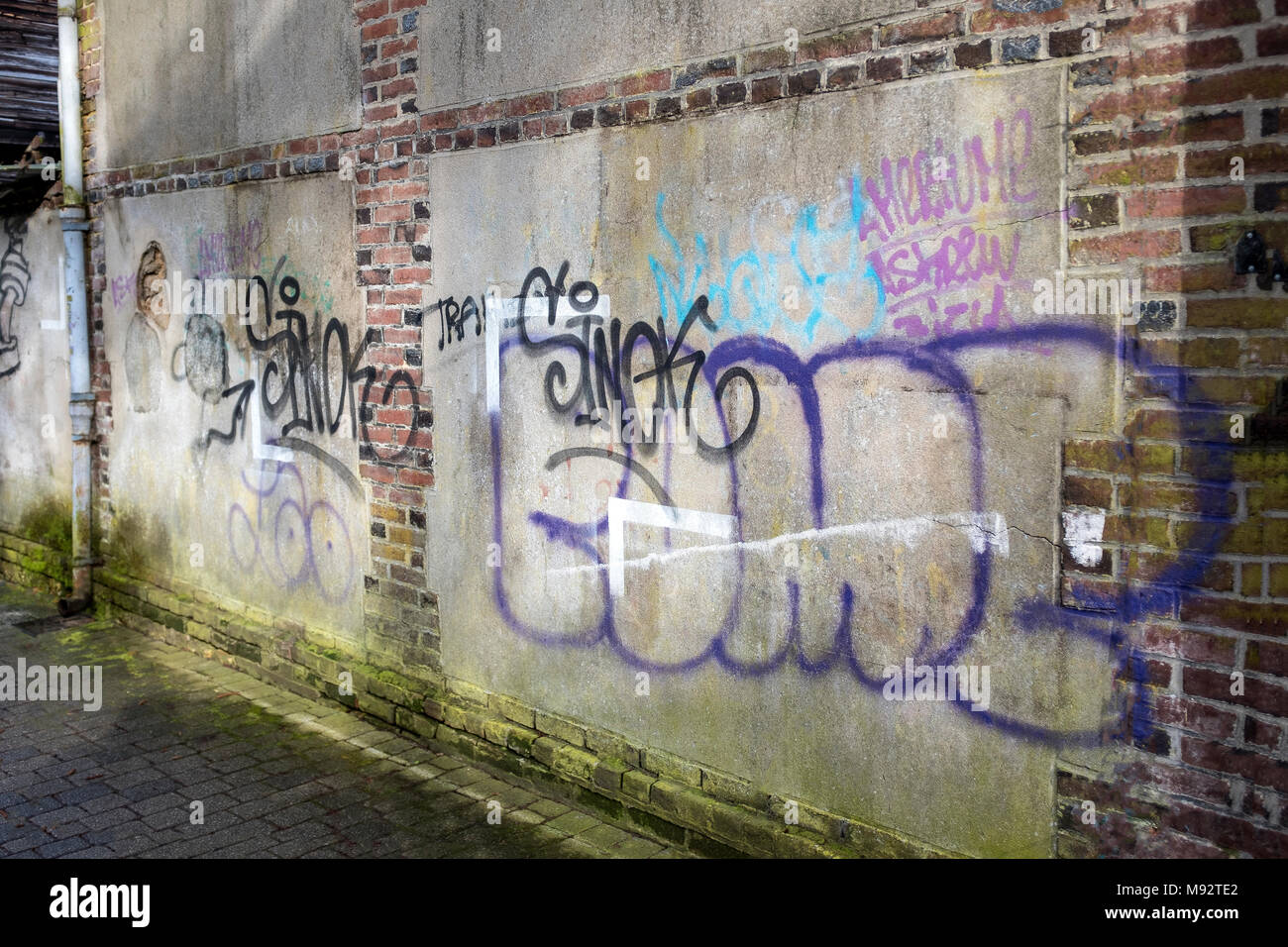 Beautiful street art of graffiti. Abstract color creative drawing ...