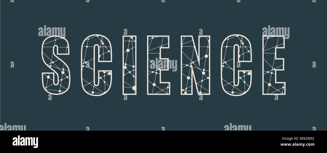 Word Science Lettering Stock Vector Image & Art - Alamy