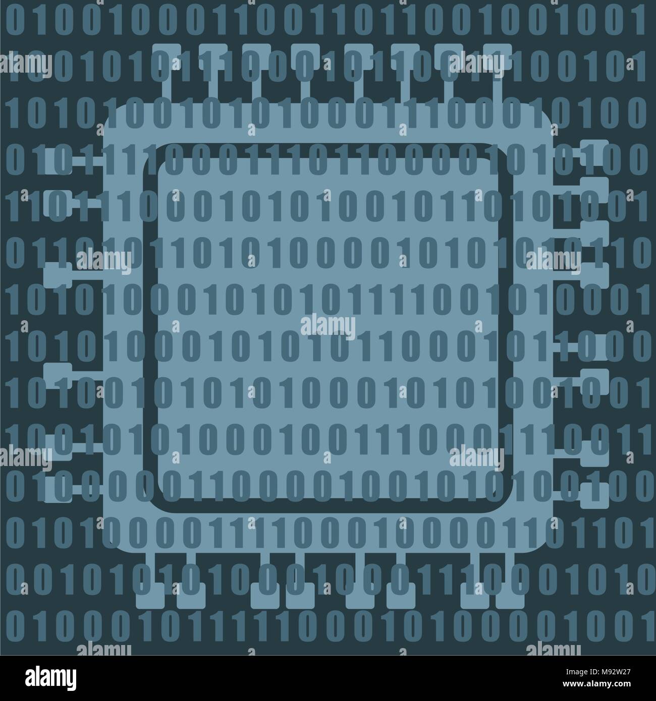 CPU microprocessor Icon Stock Vector Image & Art - Alamy