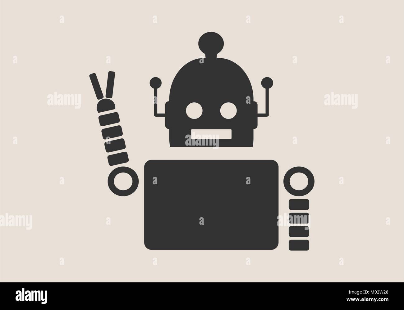 Human v robot hi-res stock photography and images - Alamy