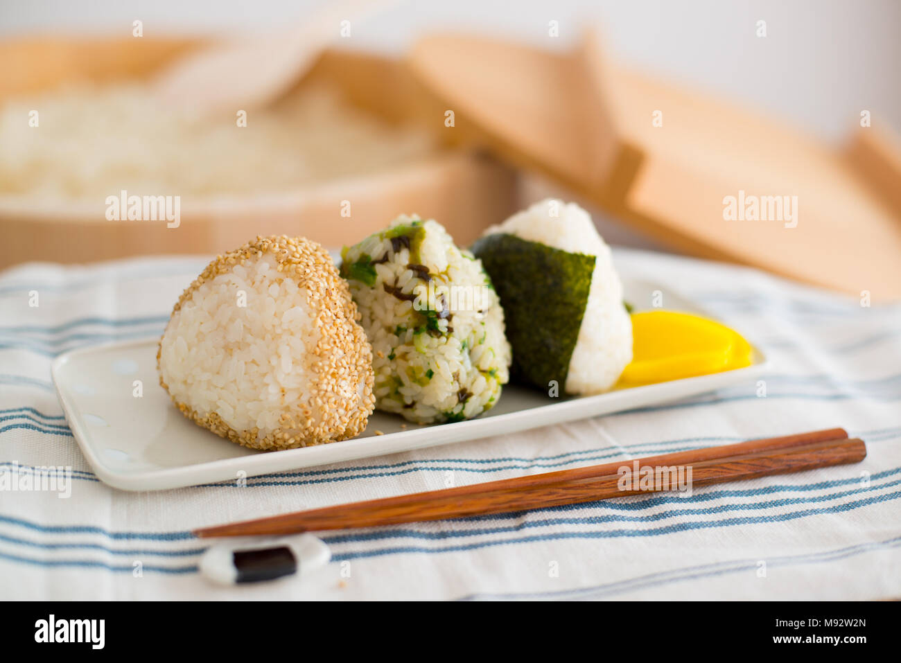 Onigiri rice balls and tokyo hi-res stock photography and images - Alamy