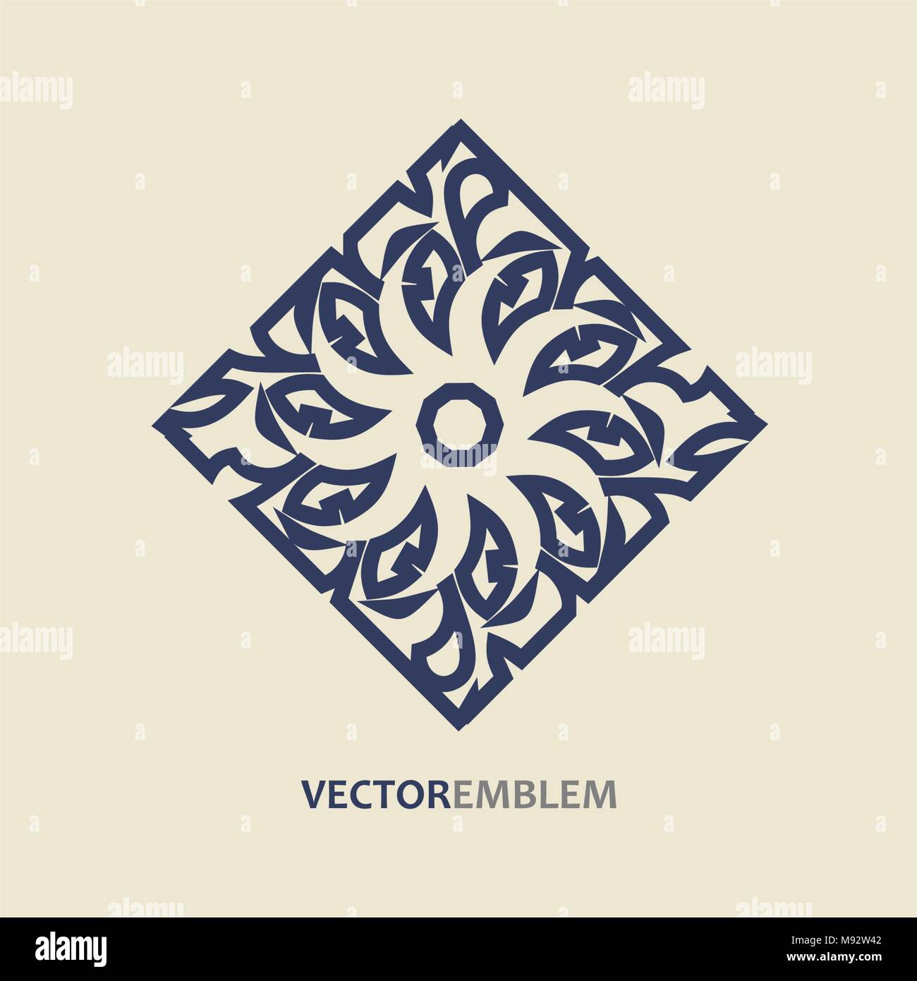 Abstract rhomb emblem Stock Vector Image & Art - Alamy